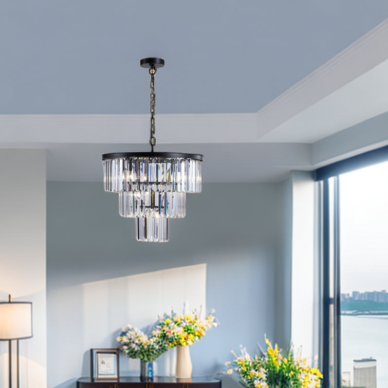 Mercer41 Luellen Crystal Dimmable Classic / Traditional Chandelier ...