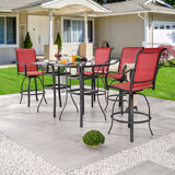 Wayfair | Red Patio Bar Dining Sets You'll Love in 2024