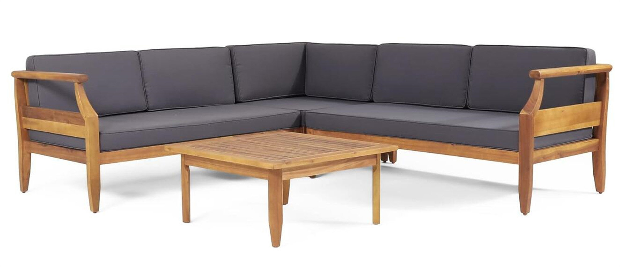 George Oliver ASTON 4-PIECE SOFA SET, DARK GRAY | Wayfair