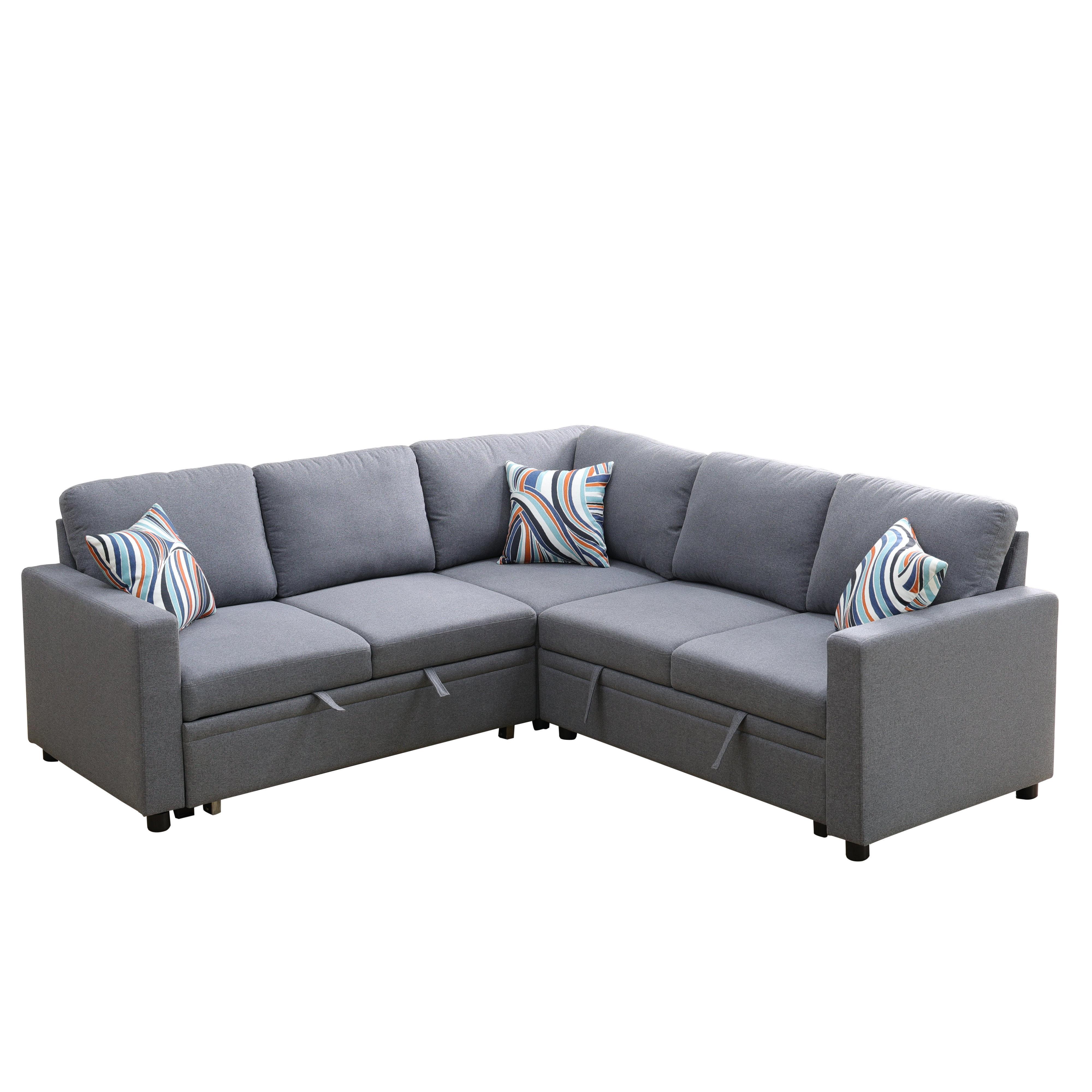 Ebern Designs Sackcloth 3-Pieces Living Room Sofa Bed | Wayfair