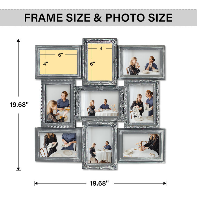 Ophelia & Co. Croland 9 Opening Collage Picture Frame & Reviews | Wayfair
