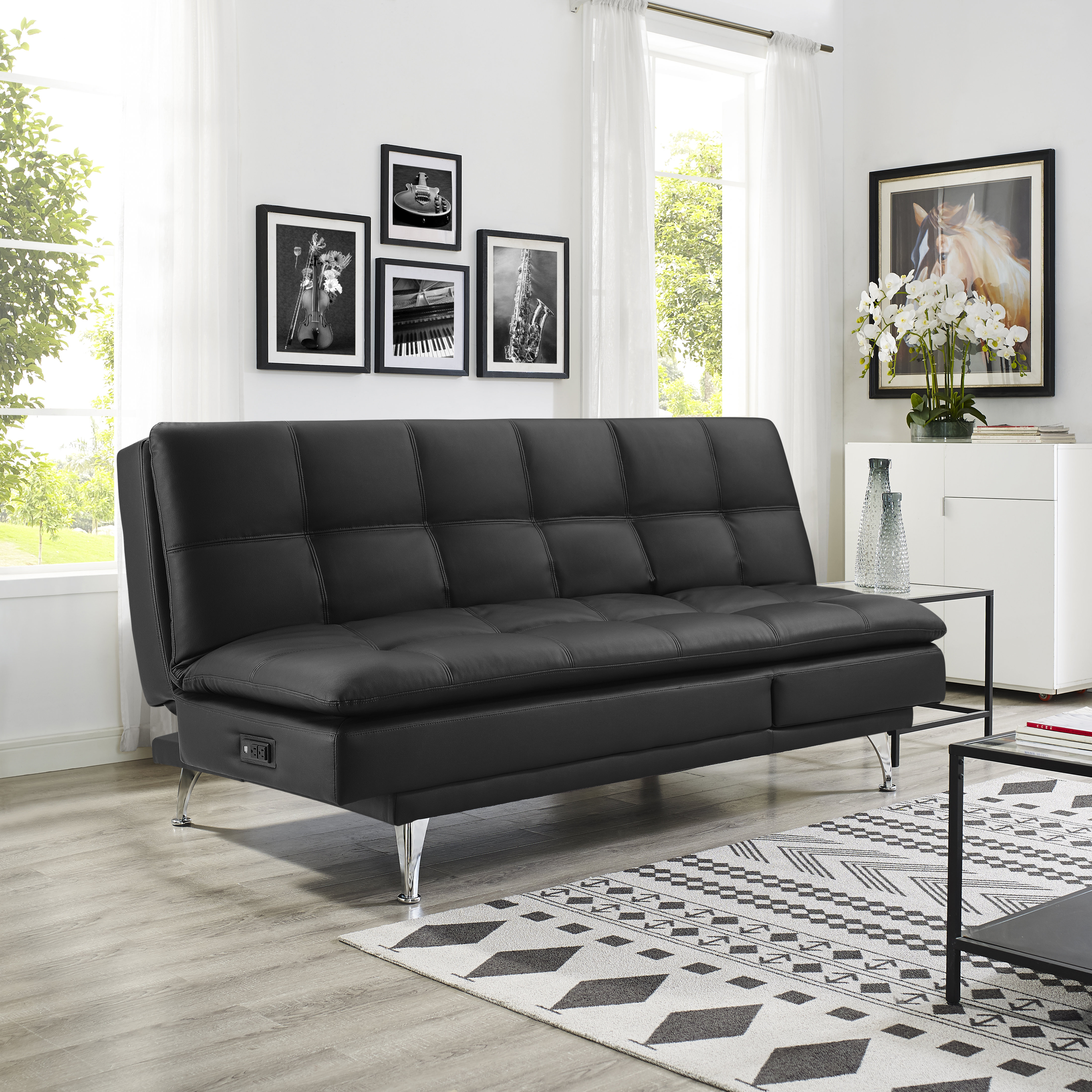 Serta Reuben 78.7'' Tufted Multi-Functional Convertible Sleeper Sofa ...