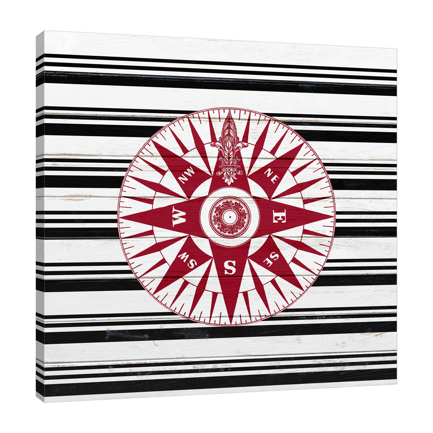 Jaxson Rea Anchor Compass 2 by Kimberly Allen - Wrapped Canvas Graphic ...