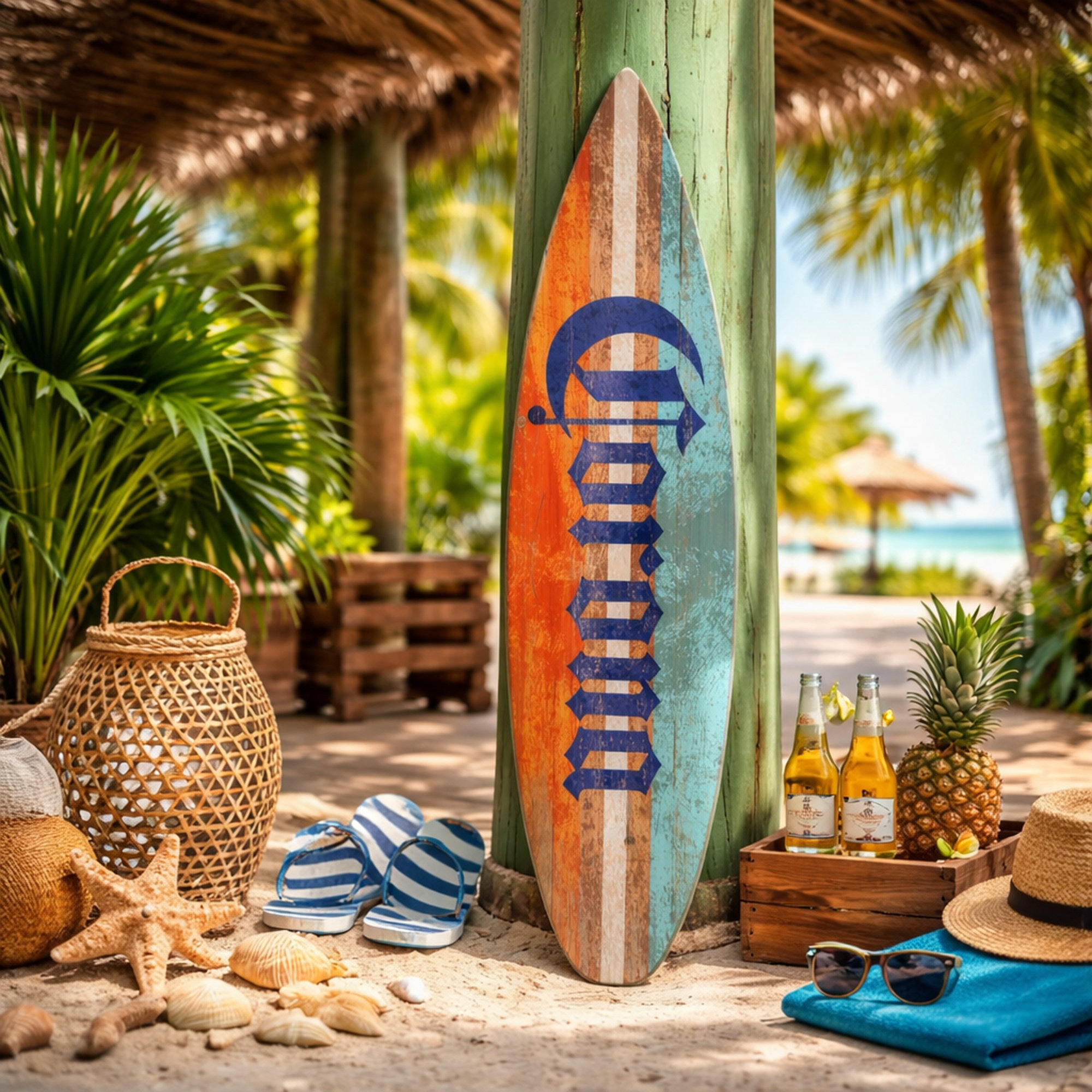 Beachcrest Home™ Kersh Licensed Corona Surfboard Wall Décor & Reviews ...