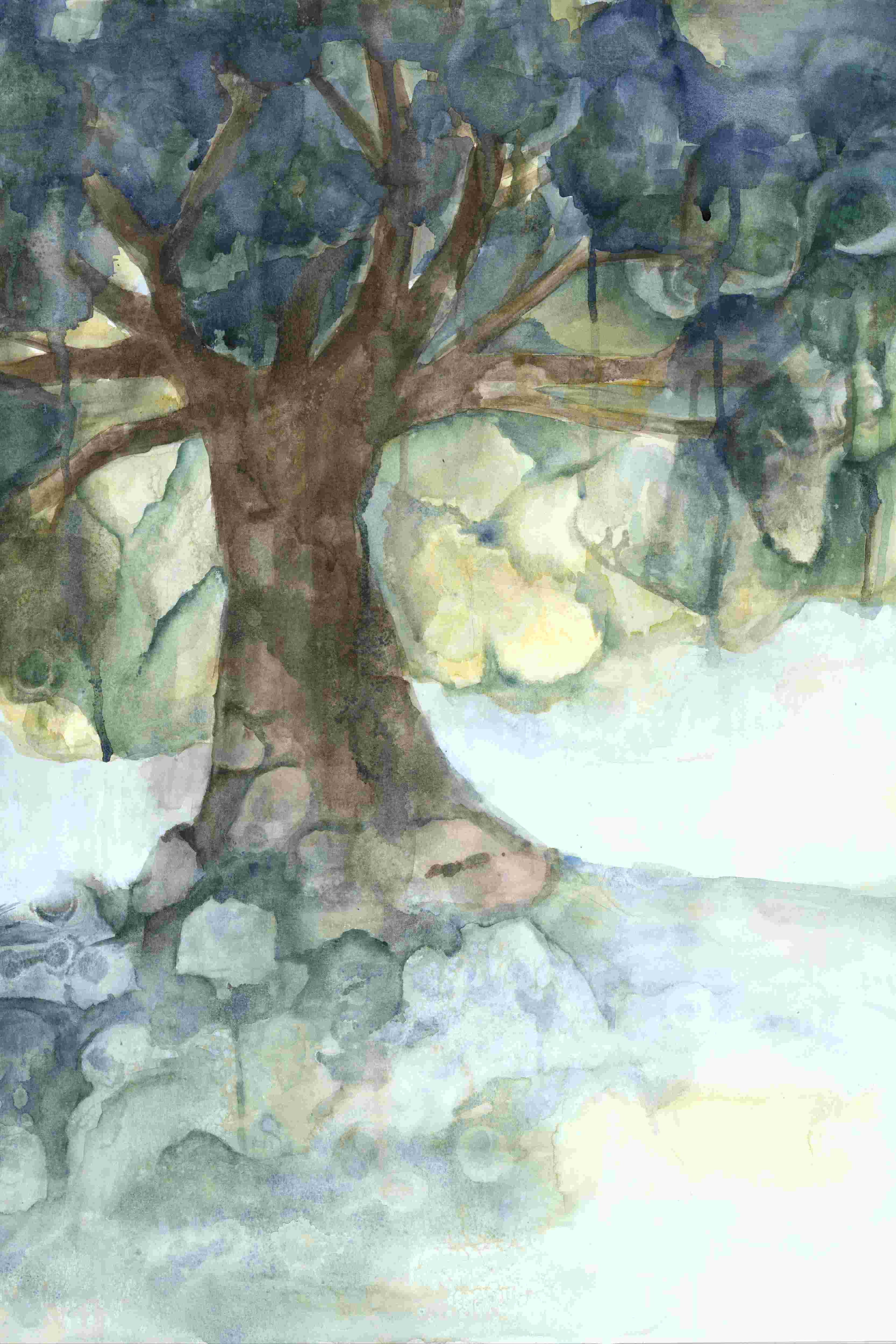 Winston Porter Watercolor Tree 3 - Wrapped Canvas Print | Wayfair