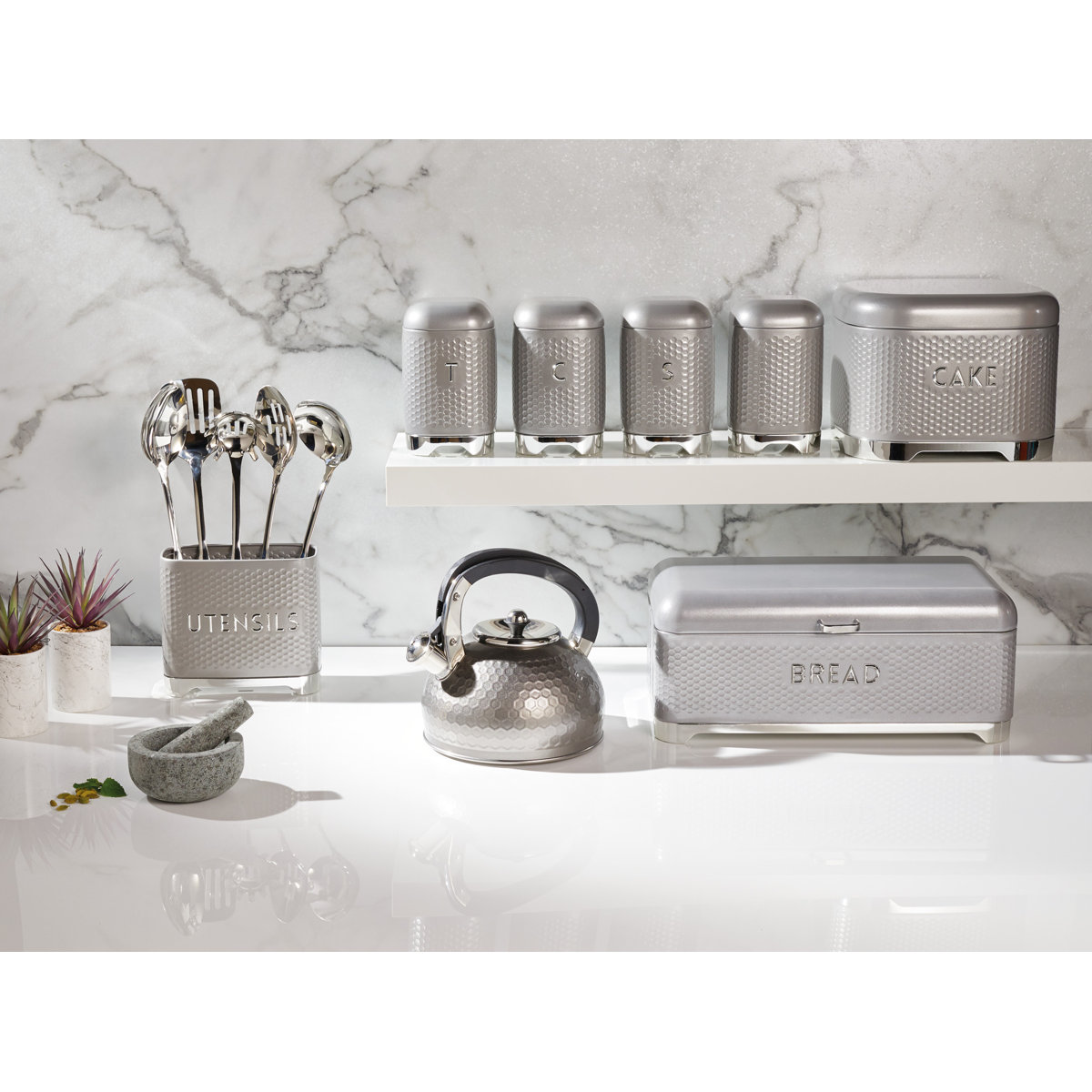 KitchenCraft Lovello 3 Piece Coffee, Tea, & Sugar Jar Set & Reviews ...