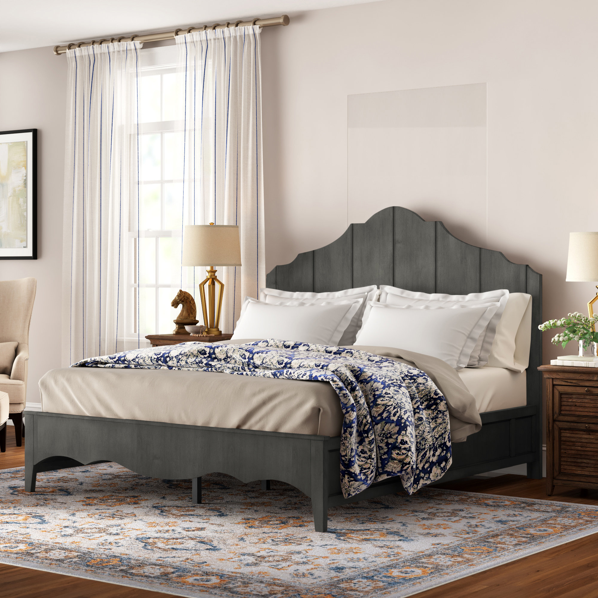 Three Posts™ Woodside Solid Wood Low Profile Platform Bed & Reviews ...