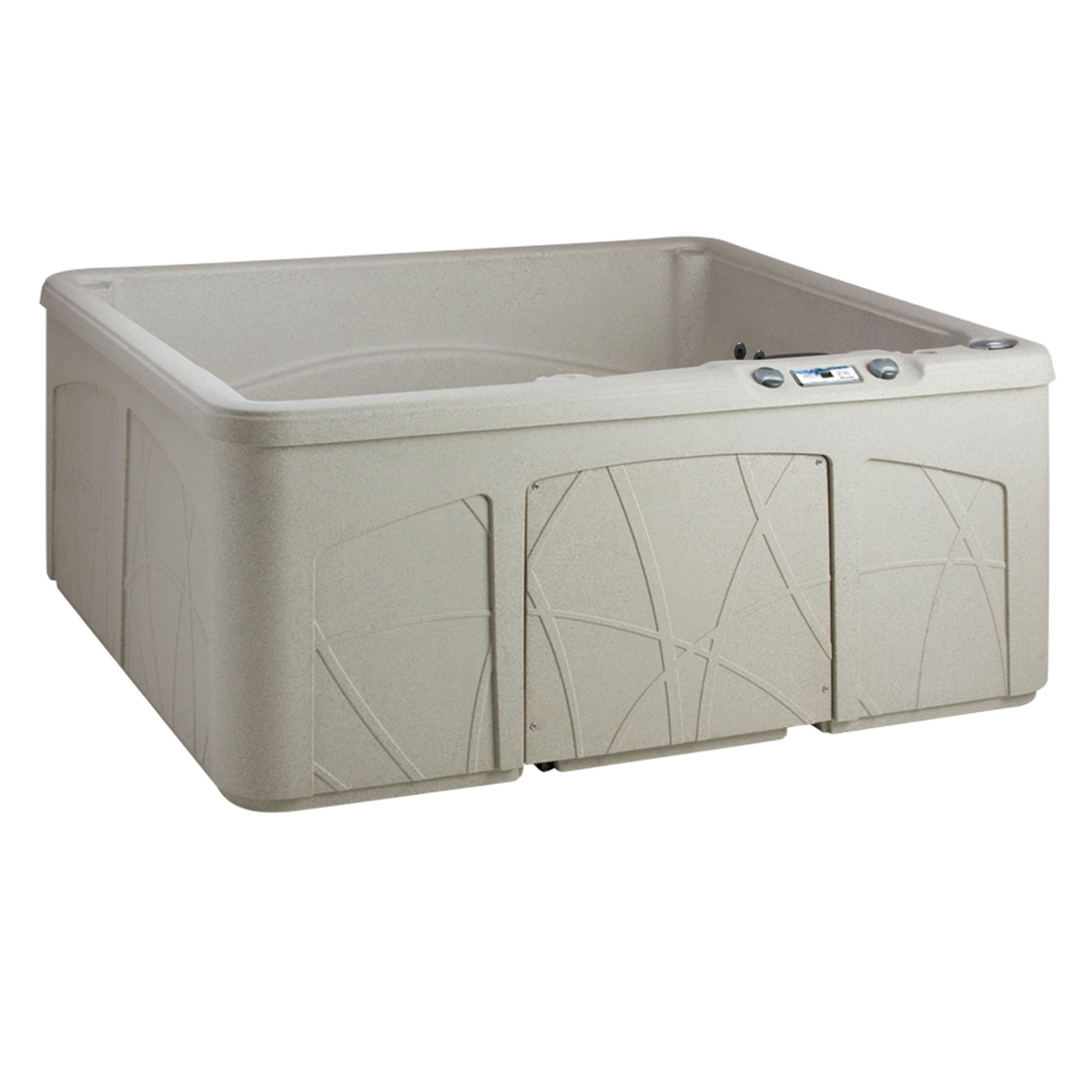 Lifesmart Spas LS350DX 110 Volt 5-Person 28-Jet Rectangle Plug and Play ...