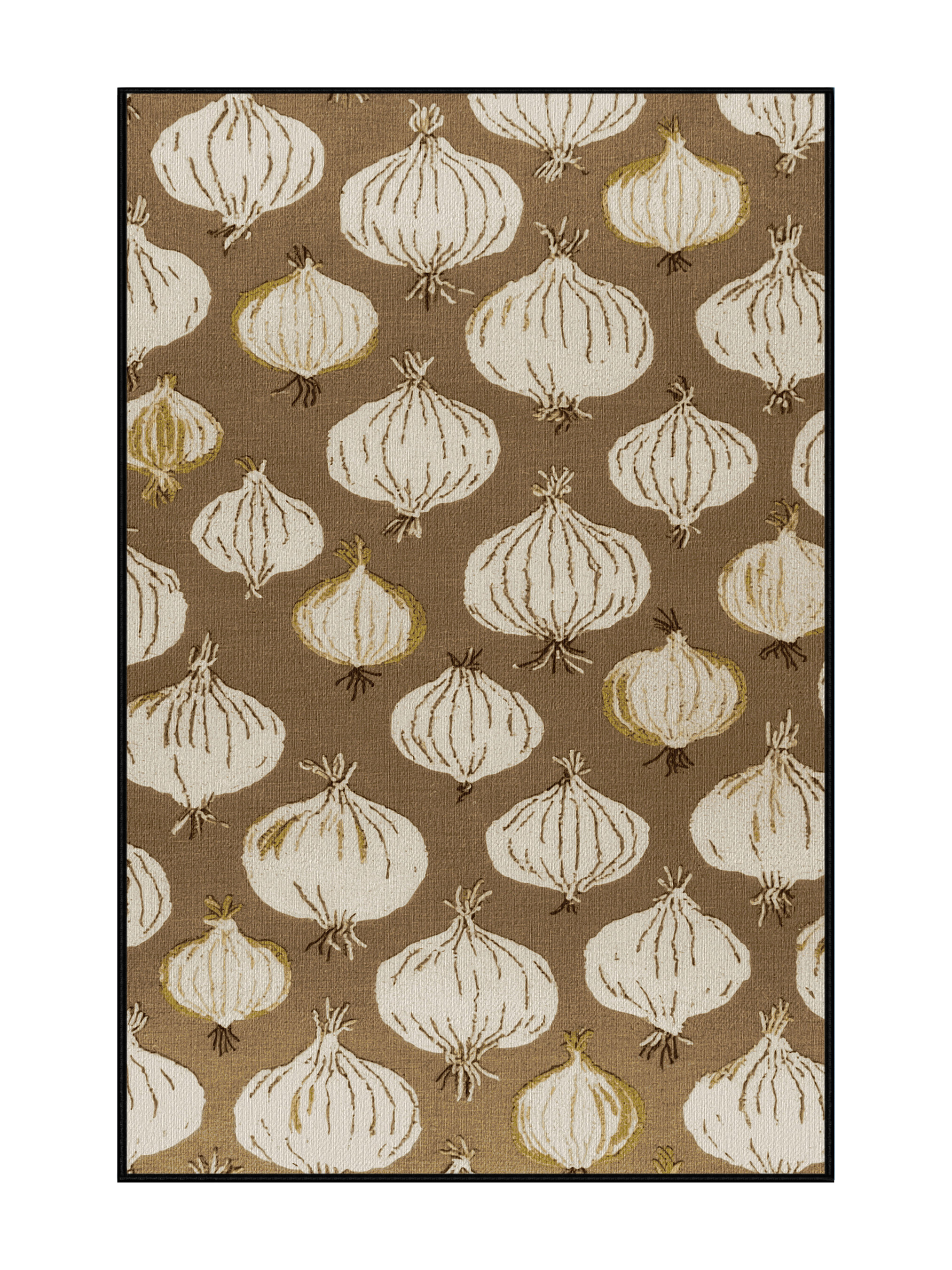 Dakota Fields Washable Pearl Onion Vegetables Area Rug | Wayfair