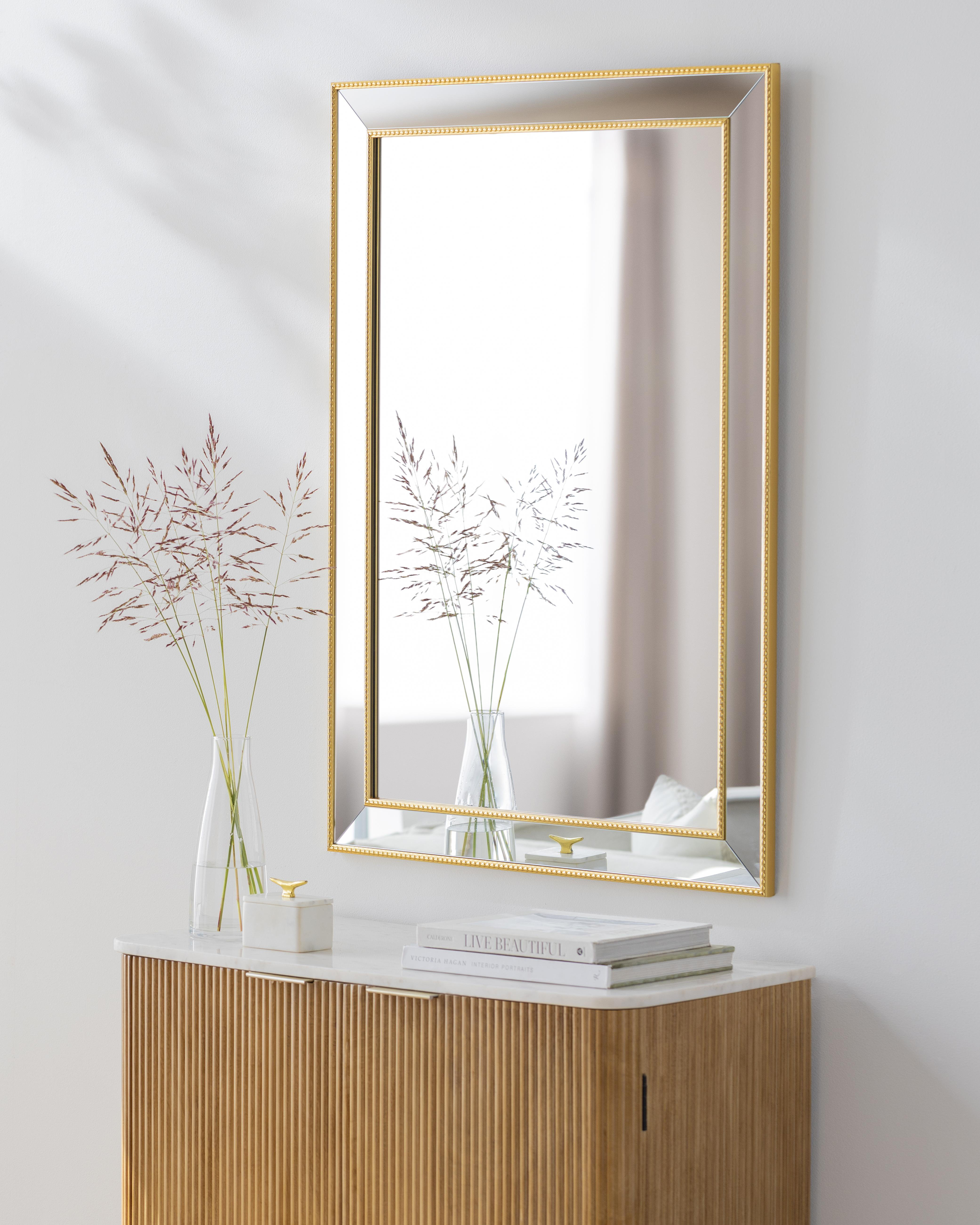 Lark Manor™ Arha Rectangle Wood Wall Mirror & Reviews | Wayfair
