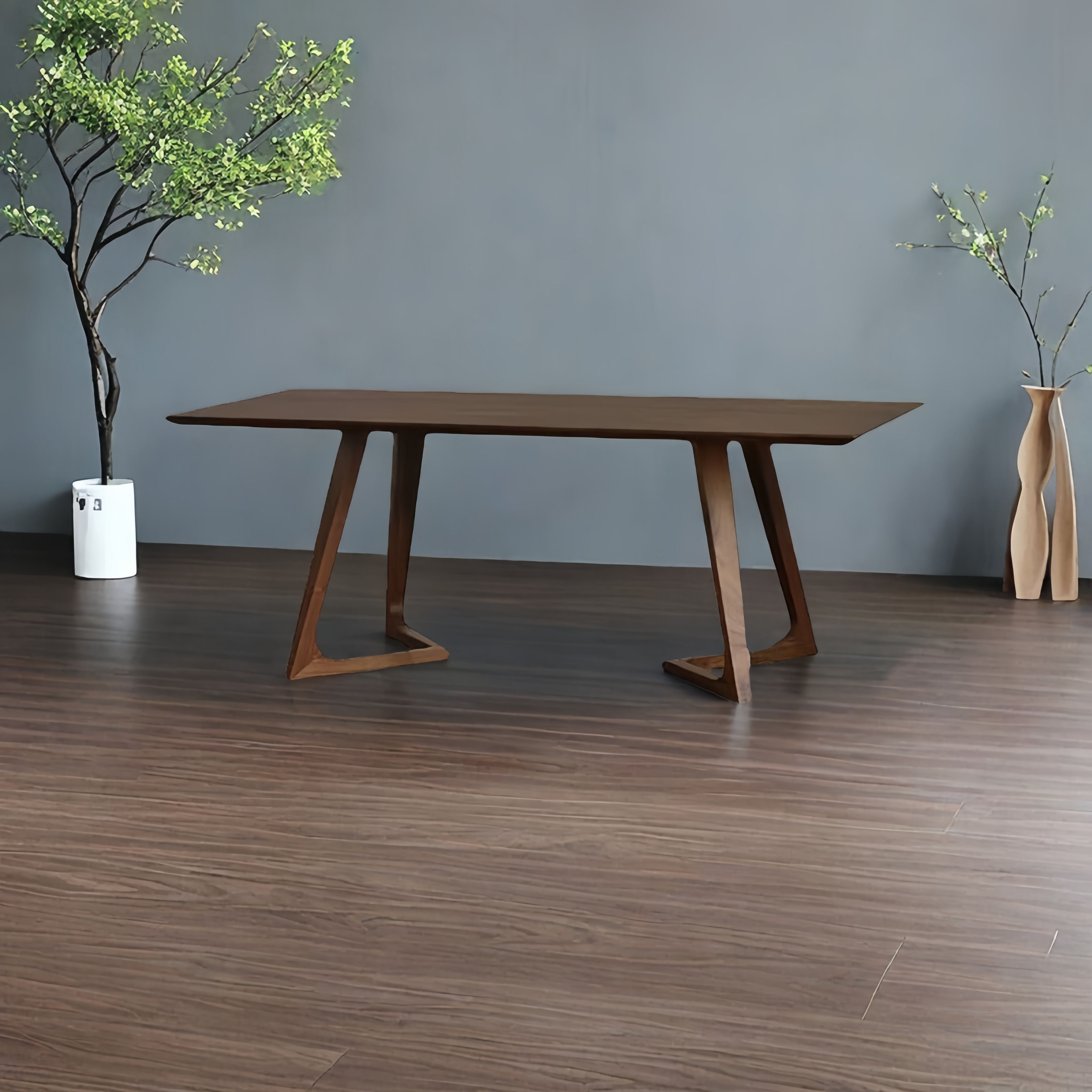 Hokku Designs Rectangular Solid Wood Dining Table - Wayfair Canada
