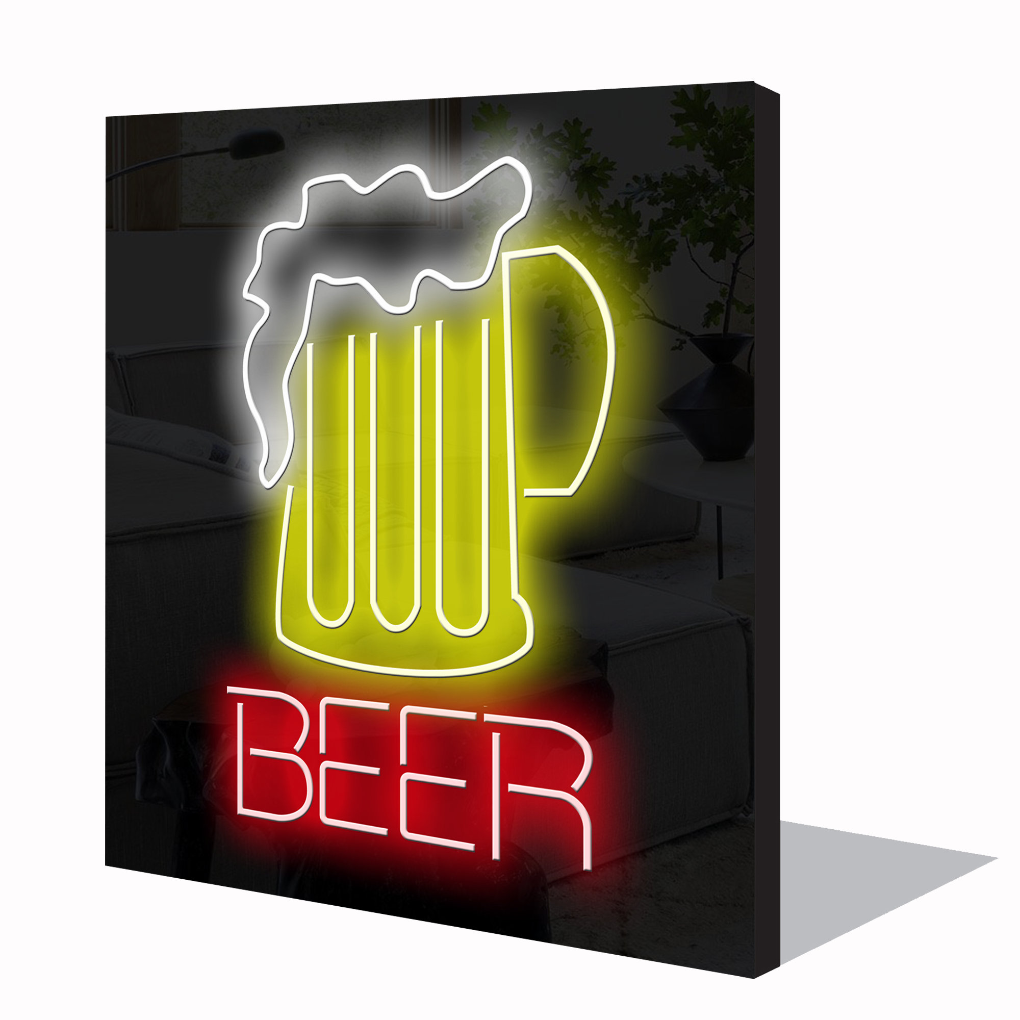 Happy Larry Neon Sign Light Beer Wall Décor | Wayfair.ie