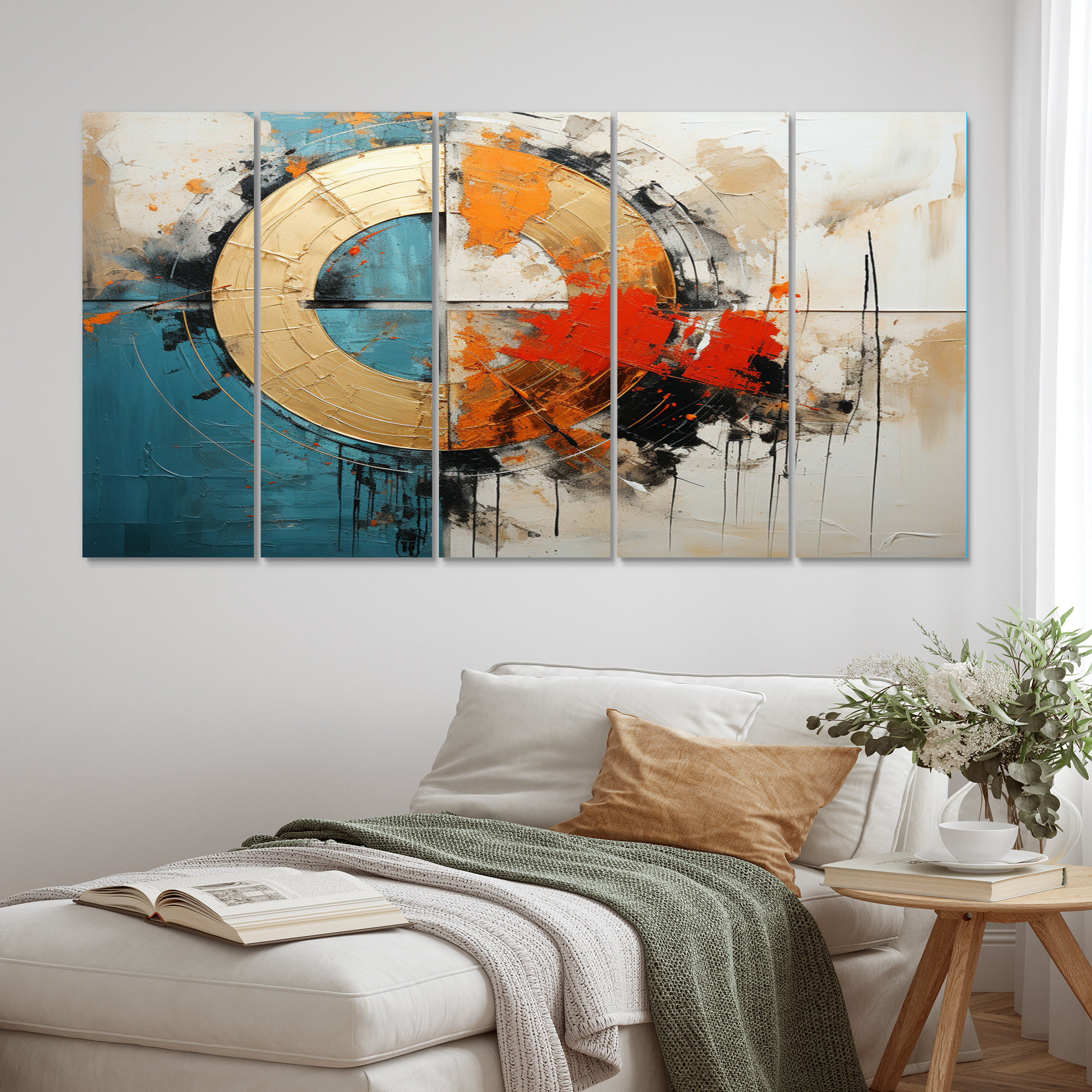 Wrought Studio Harmonious Hybrid III - Abstract Collages Wall Art ...