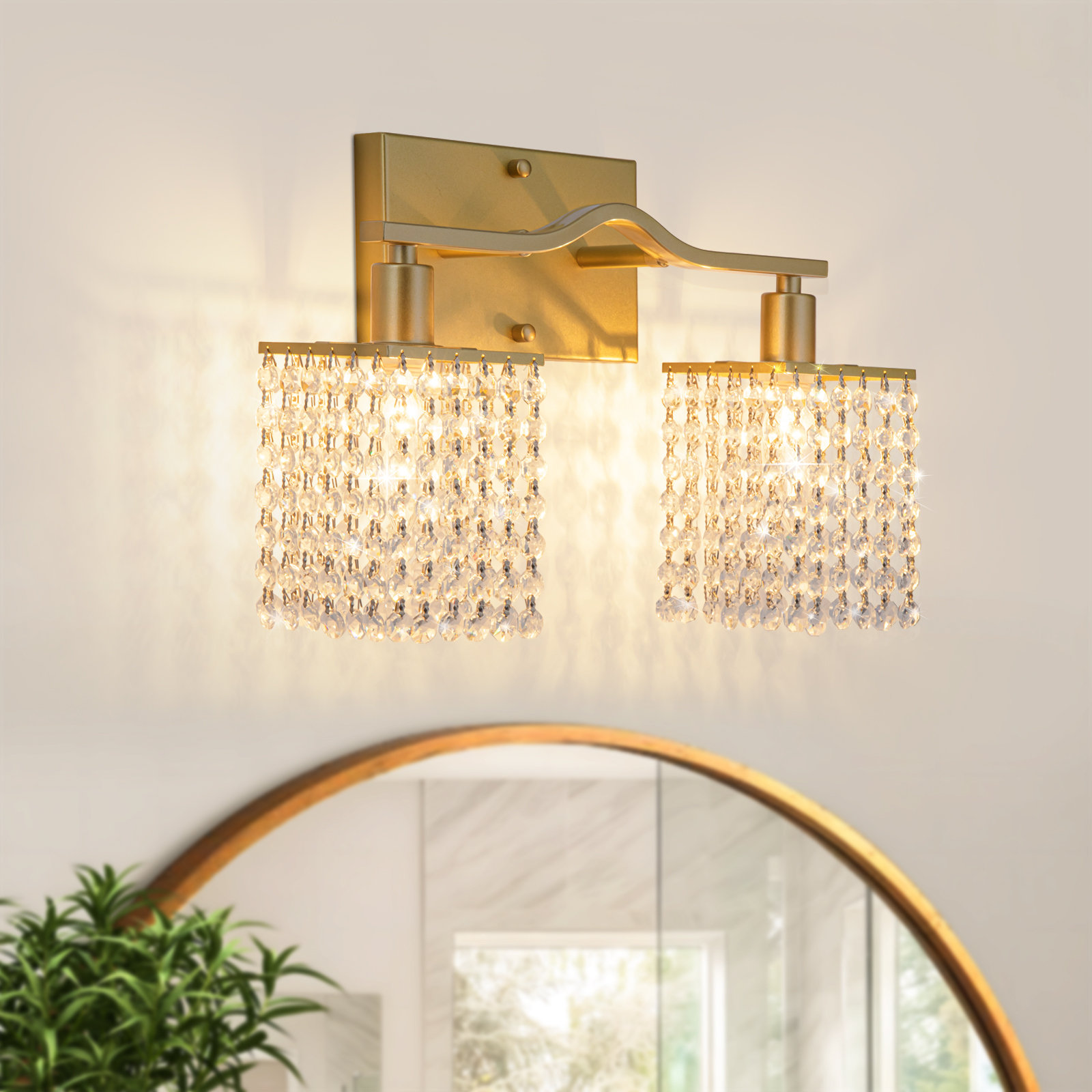 Mercer41 Zakeya crystal wall lamps & Reviews | Wayfair