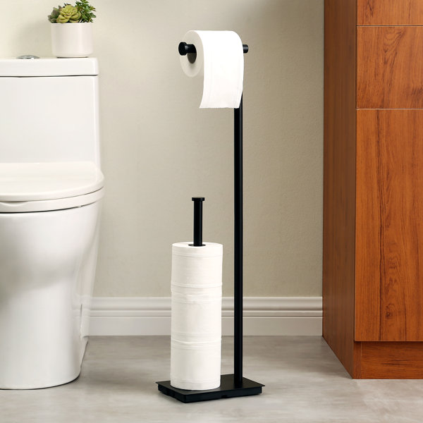 KES Freestanding Toilet Paper Holder with Reserve for Bathroom with ...