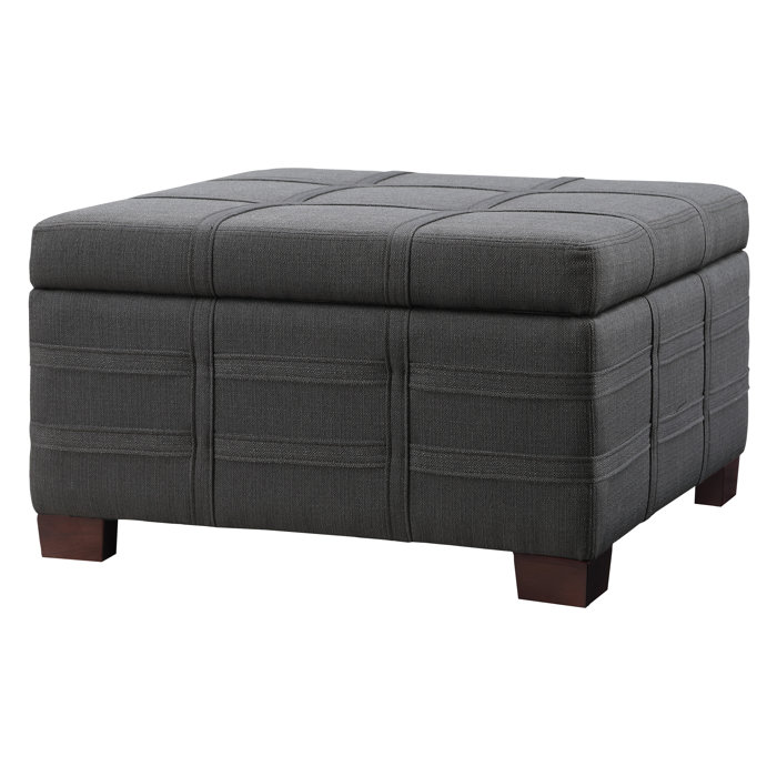 Latitude Run® Upholstered Storage Ottoman & Reviews | Wayfair