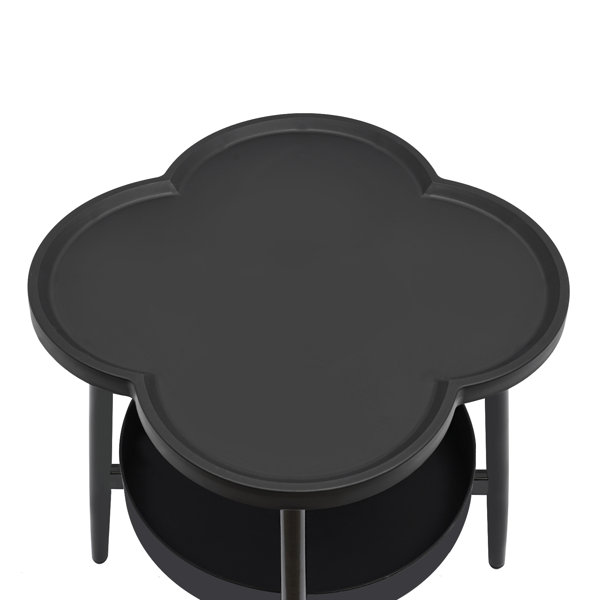 George Oliver Kamery Flower Shape Tray Top End Table & Reviews | Wayfair