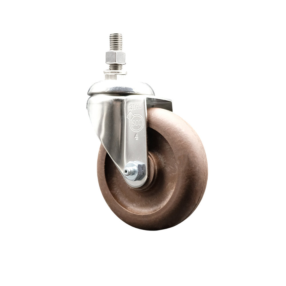 Service Caster 316SS High Temp Glass Filled Nylon Swivel Threaded Stem ...