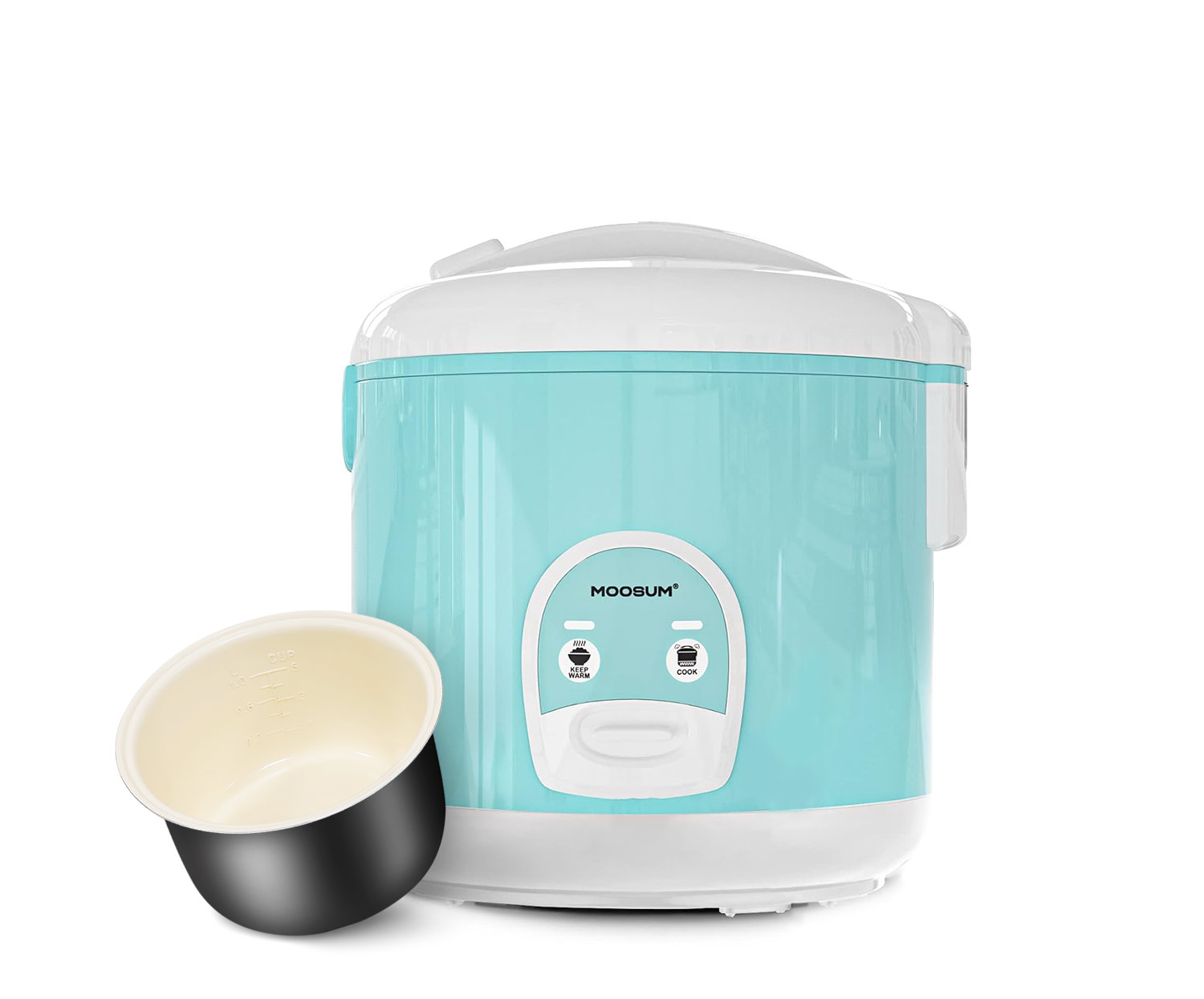 MOOSUM Electric Rice Cooker with One Touch for Asian Japanese Sushi ...