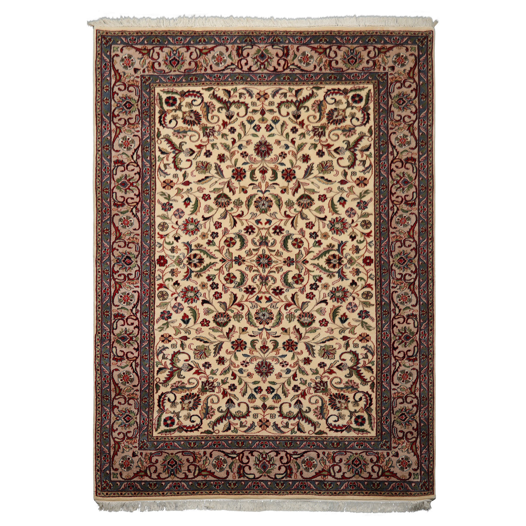 Bloomsbury Market 6'3''x8'9'' Hand Knotted New Zealand Wool Ivory Agra ...