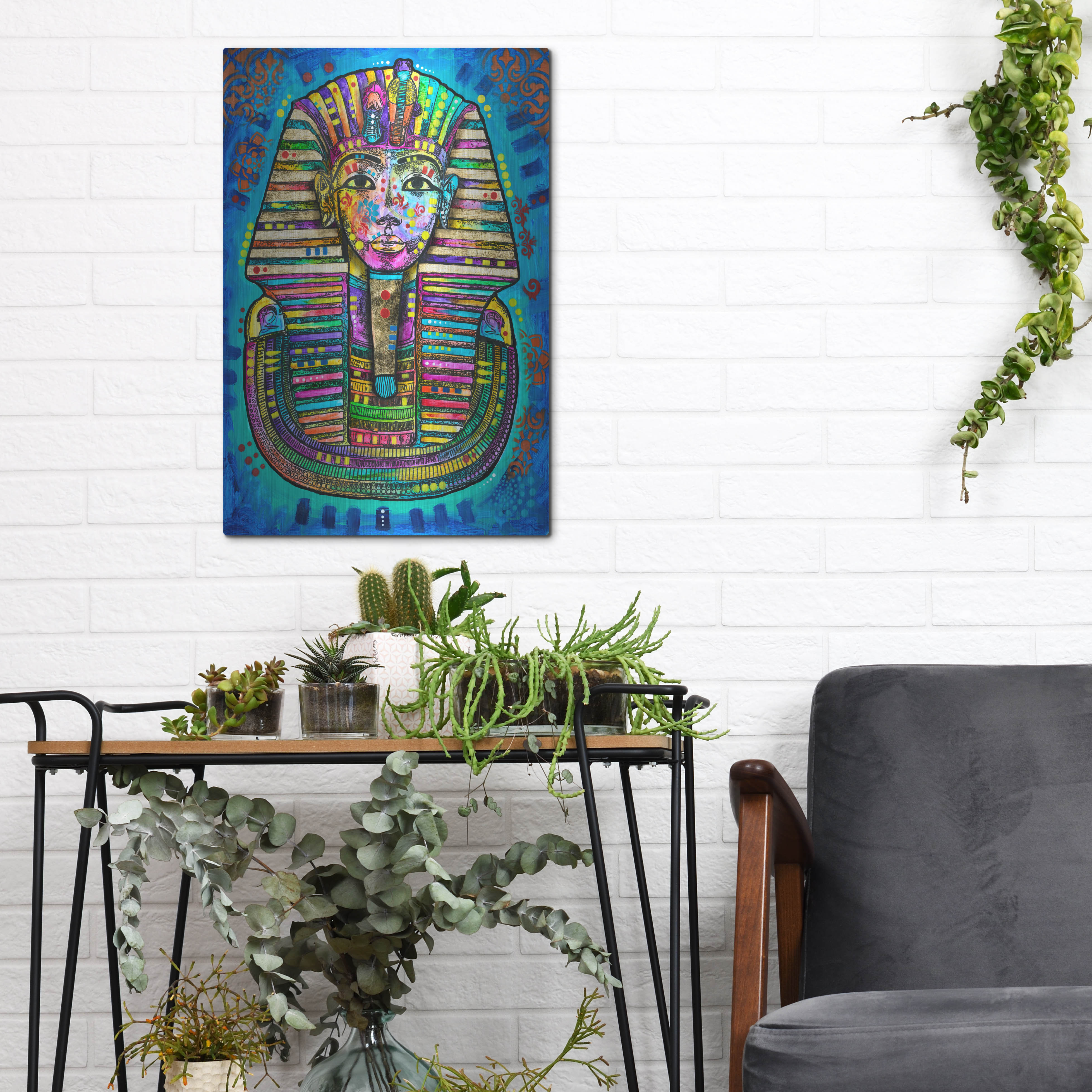 Bungalow Rose 'Tutankhamun' by Dean Russo Metal Wall Art | Wayfair