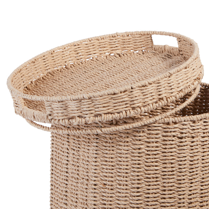 Bayou Breeze Paper Rattan Basket | Wayfair