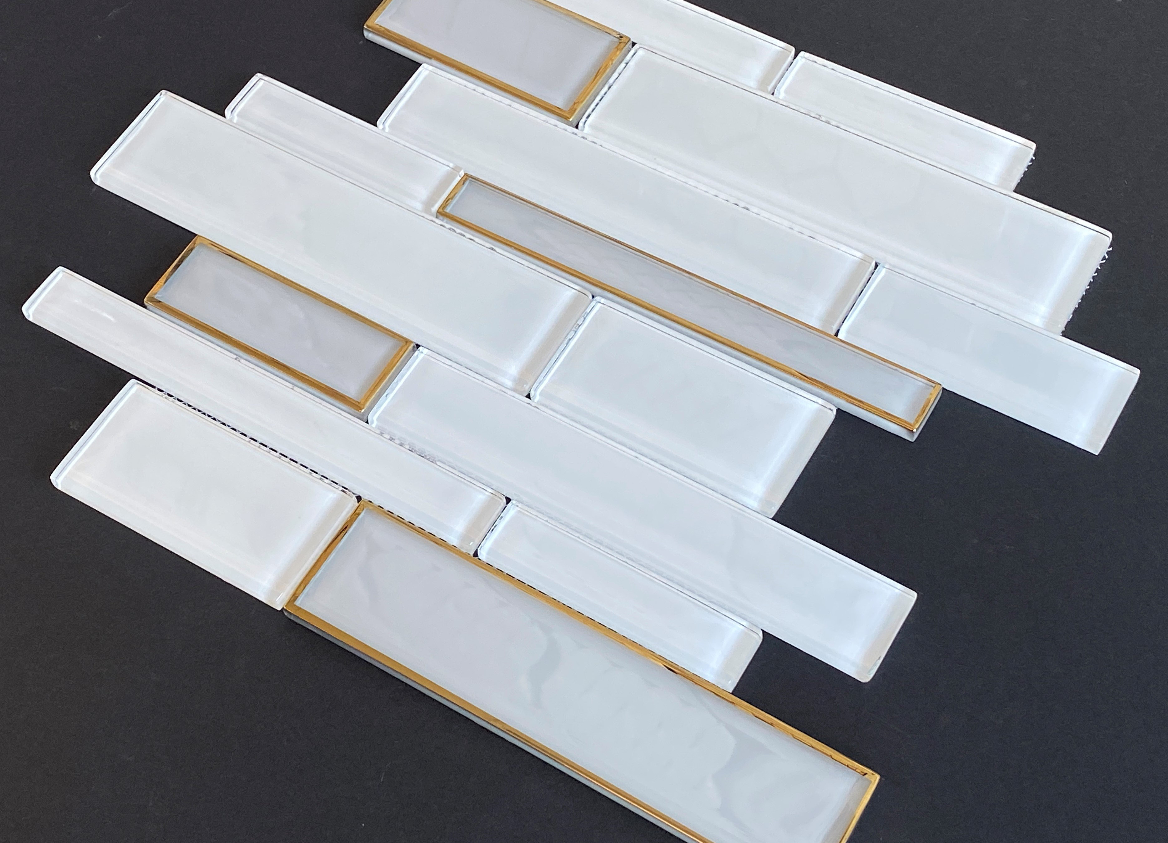 ES Stone Random Sized Glass Linear Mosaic Wall Tile & Reviews | Perigold