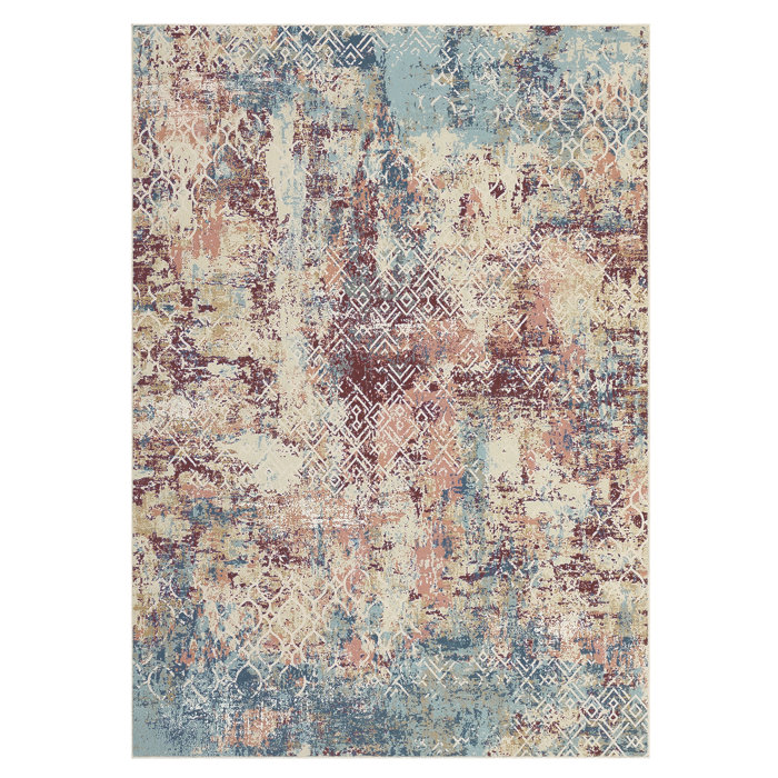 17 Stories Modern Abstract Aesthetics Area Rug Machine Washable ...