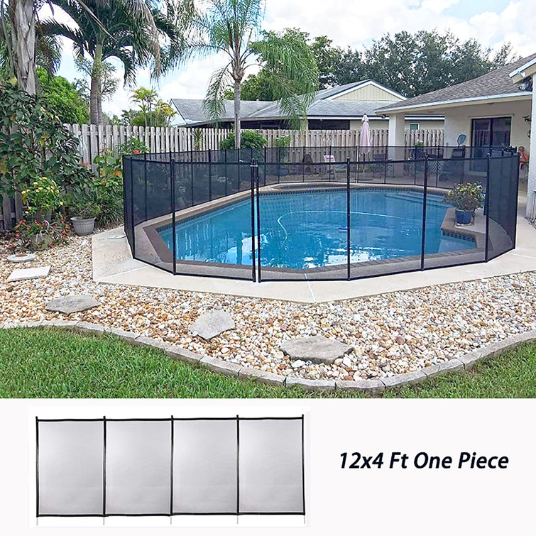 Sunny yard 12'' H x 4'' W Black Mesh Fencing | Wayfair