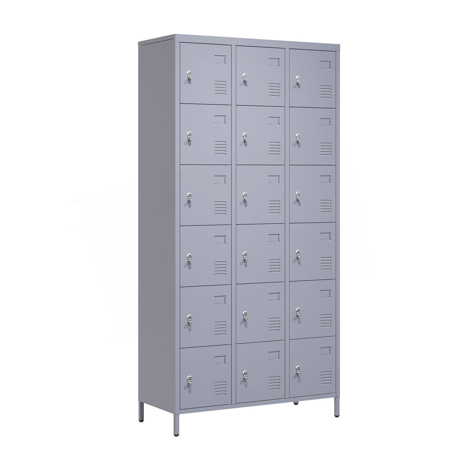 Alcott Hill 18 Door Metal Lockers With Lock, Storage Locker Cabinet ...