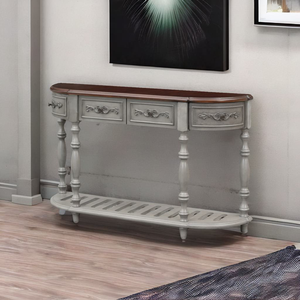 Ophelia & Co. 52'' Curved Console Table | Wayfair