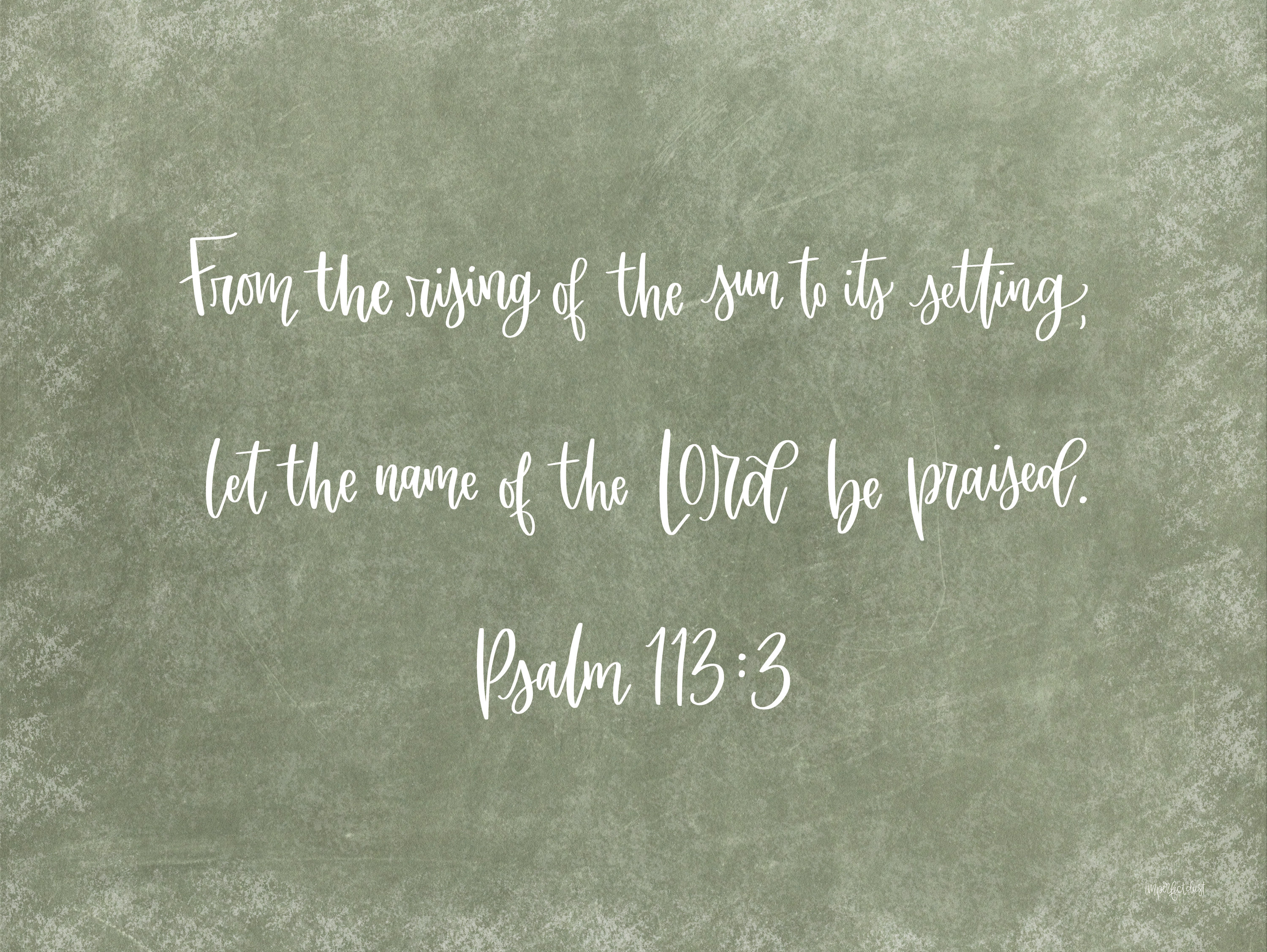 Winston Porter Radnitz Psalm 113:3 On Canvas by Imperfect Dust Textual ...