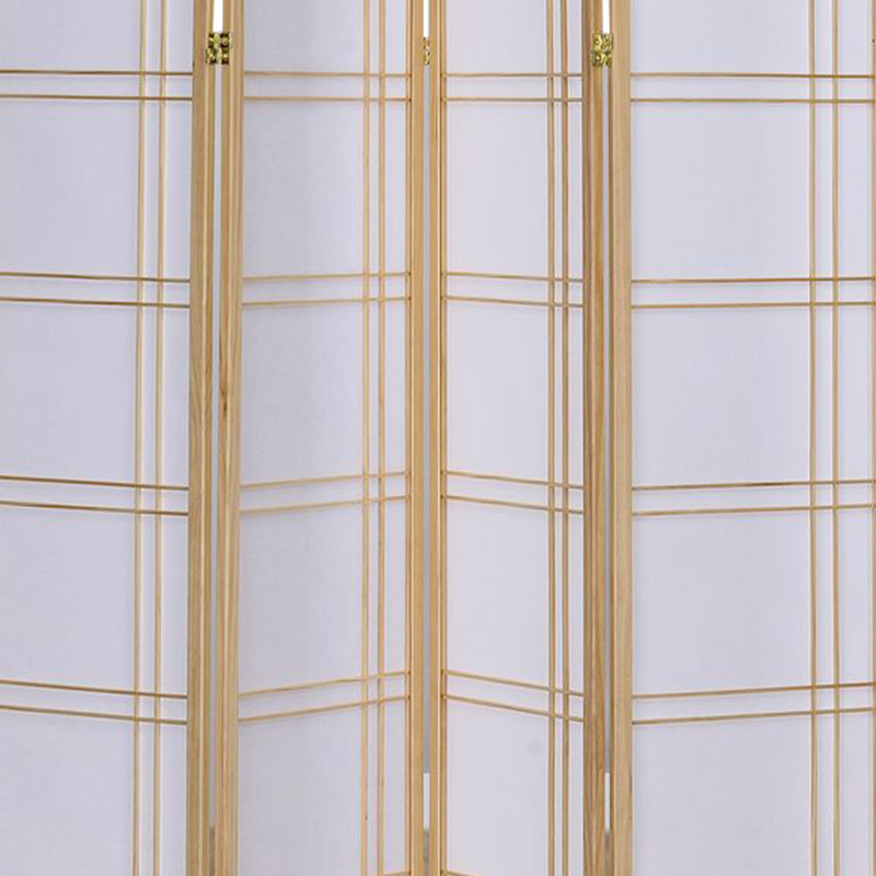 Ebern Designs Hernadez Natural 4 Panel Screen | Wayfair