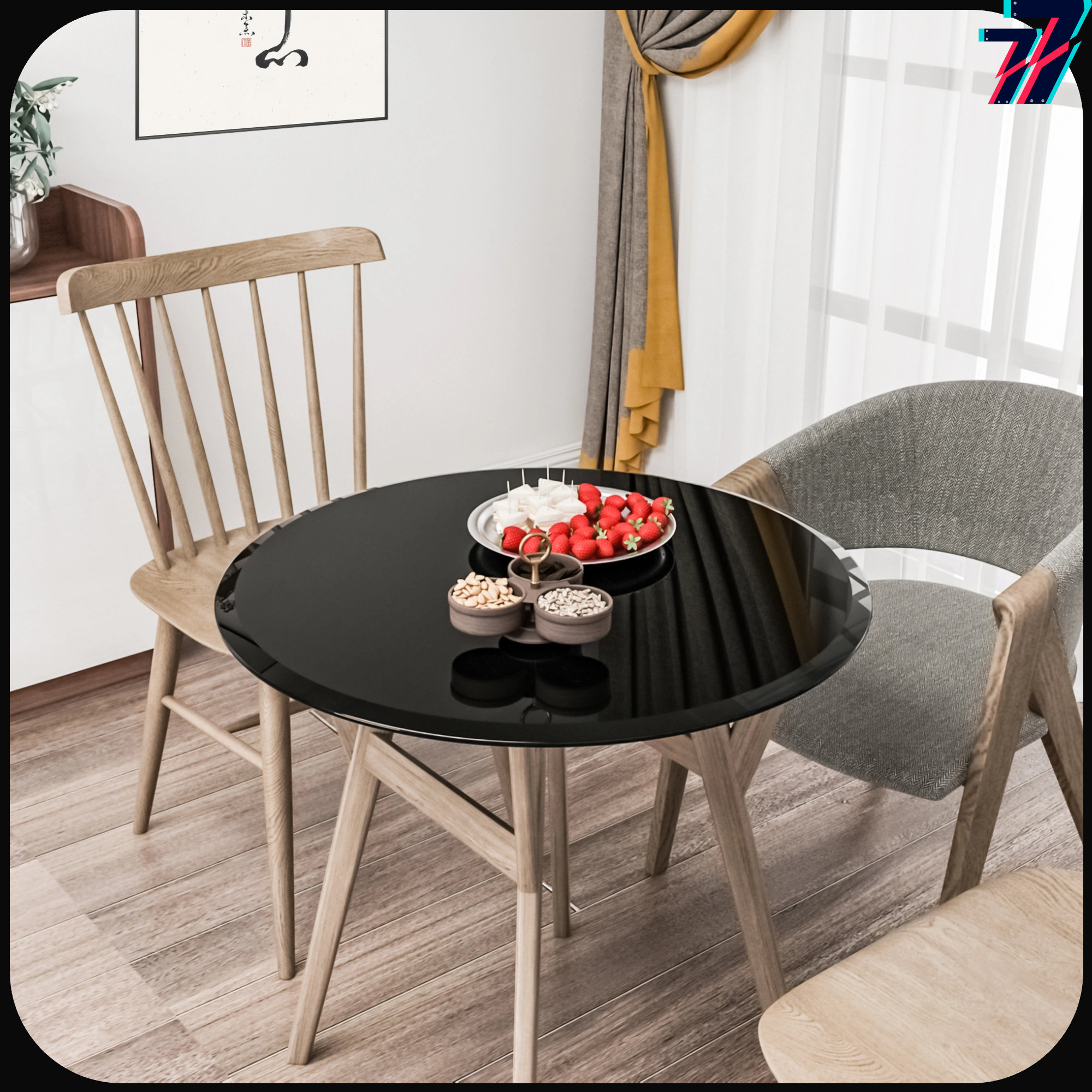 huosai Circular Bevel Edge Table Top | Wayfair