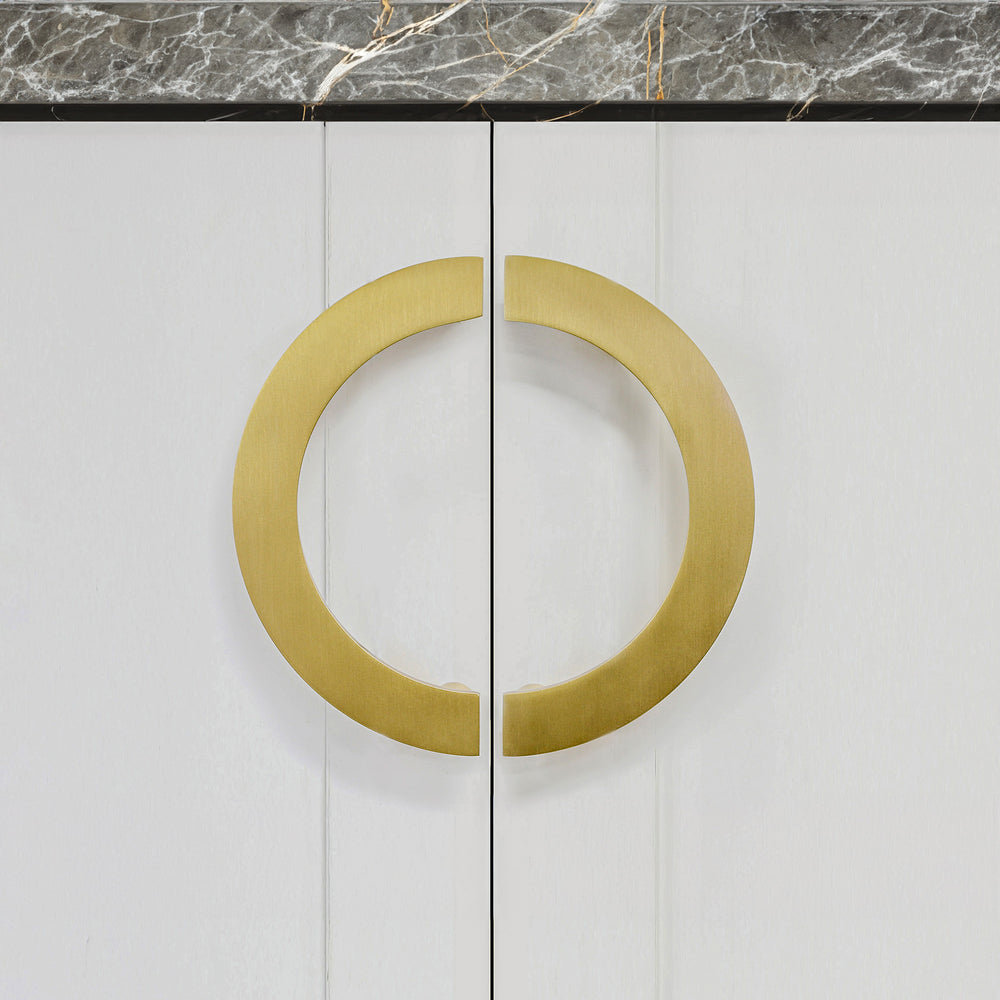 Redefine Hardware Brass Half Moon Moon Pull (2 Pulls) | Wayfair