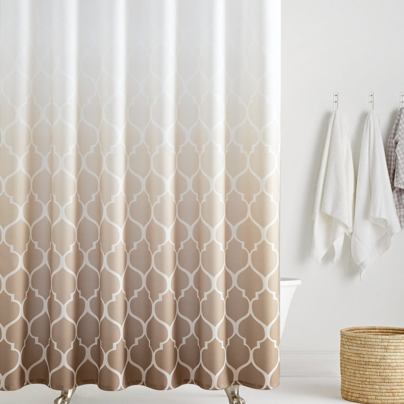 JINCHAN Ombre Pattern Fabric Shower Curtain | Wayfair