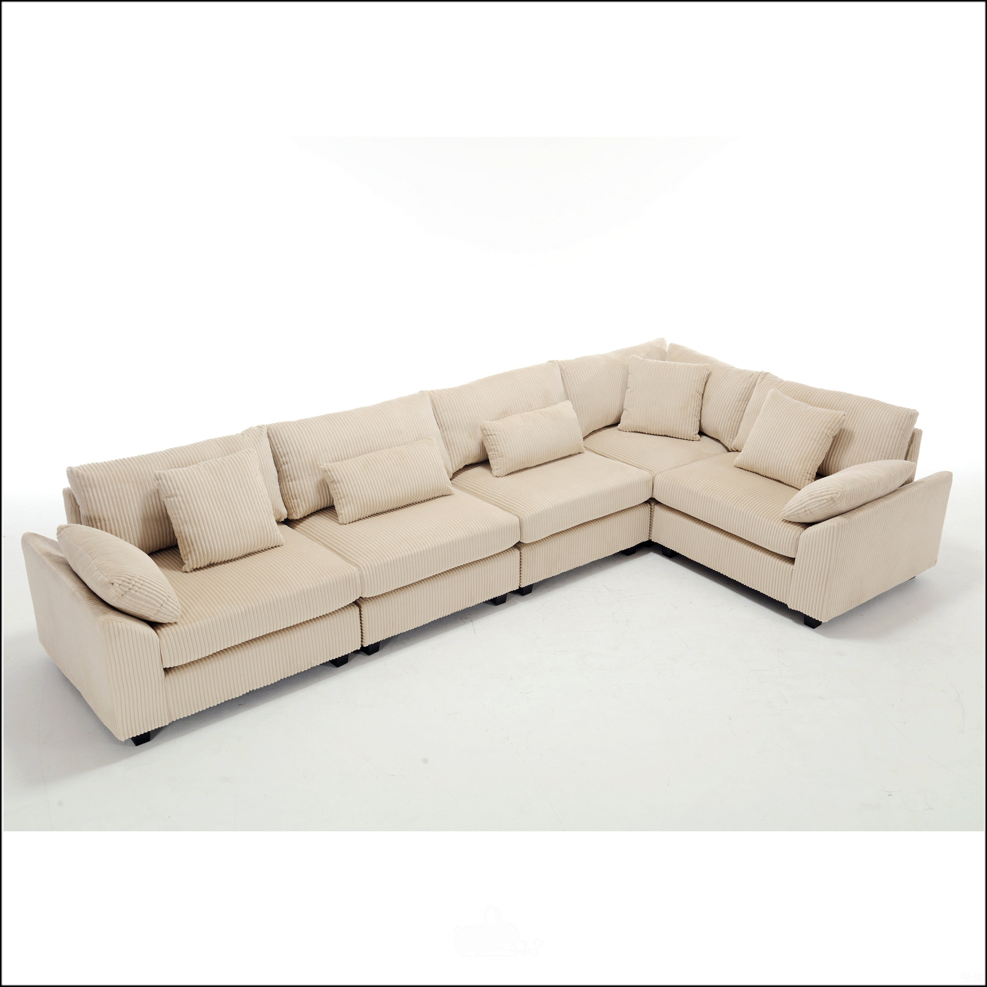 Hokku Designs Oversized Modular Sectional Sofa Couch Set | Wayfair