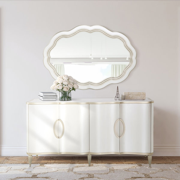Michael Amini London Place Sideboard with Mirror | Wayfair