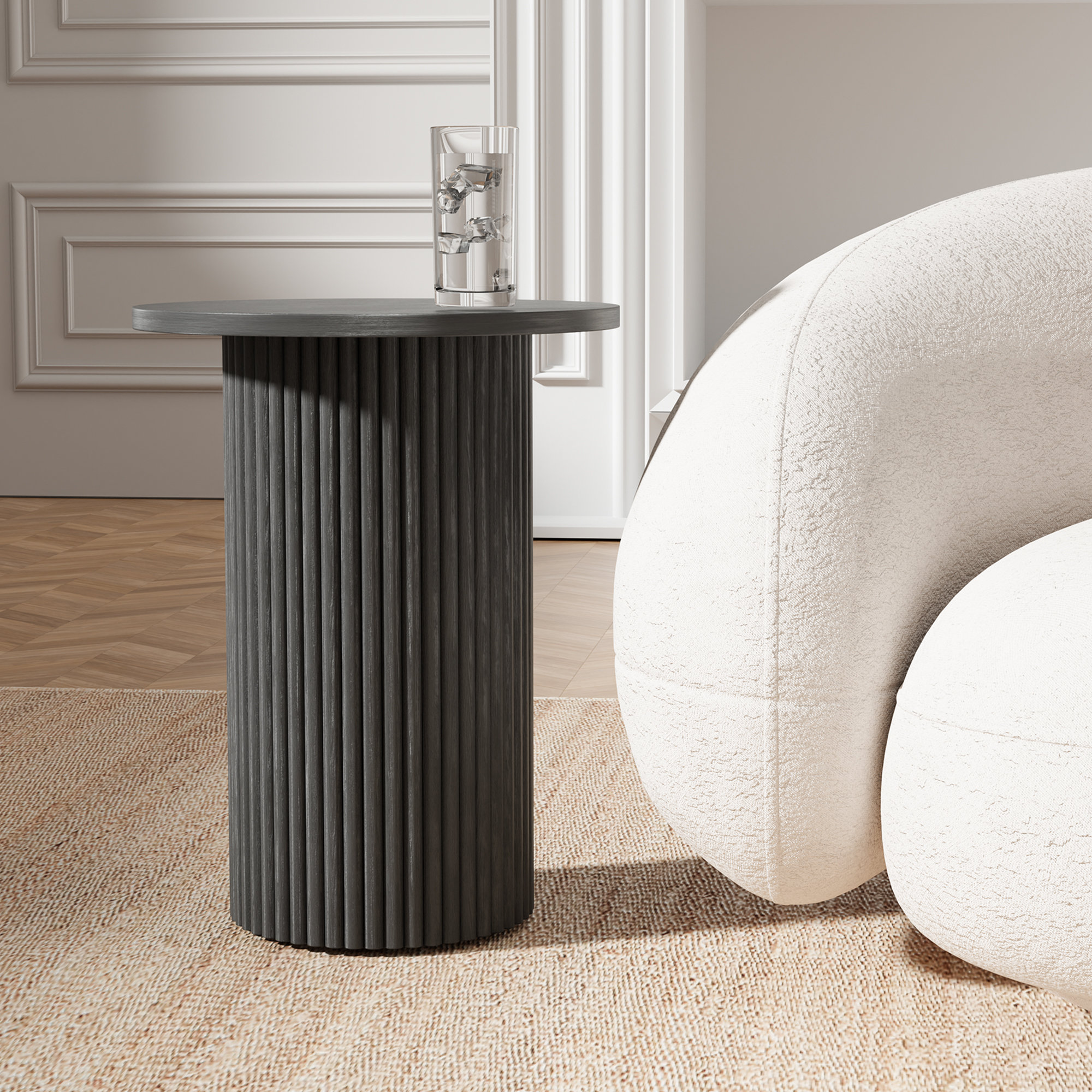 Latitude Run® Chibuzor 22"Tall Pedestal Wood Round End Table ...