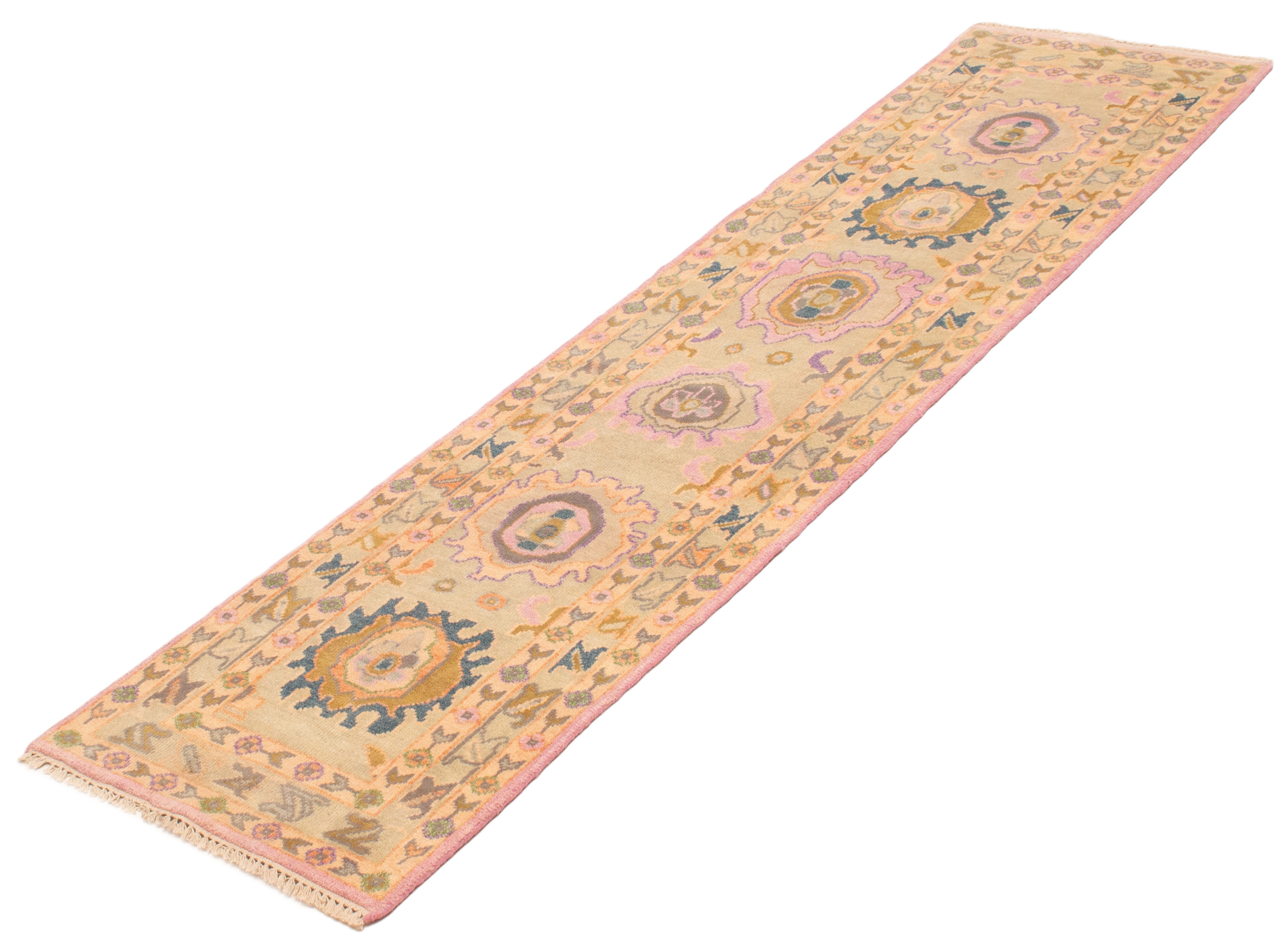 Wildon Home® Modern Oushak Light Khaki Rug 2'6" x 10'0" - Wayfair Canada