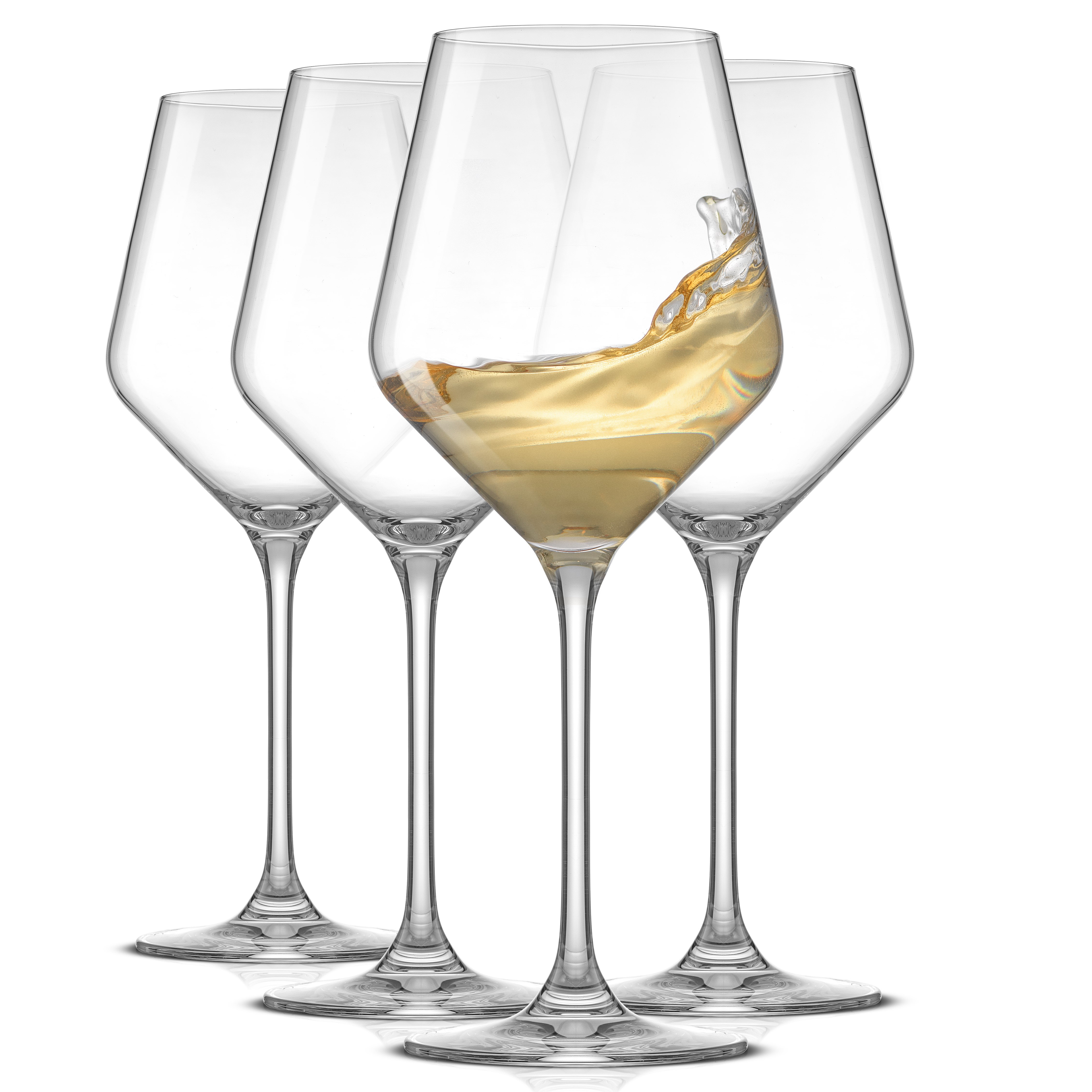 JoyJolt Layla White Wine Glasses & Reviews | Wayfair