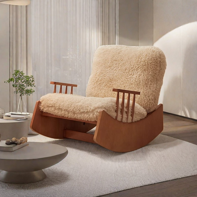 ChairVogue Vintage Single Creative Rocking Chair Solid Wood Rocking ...