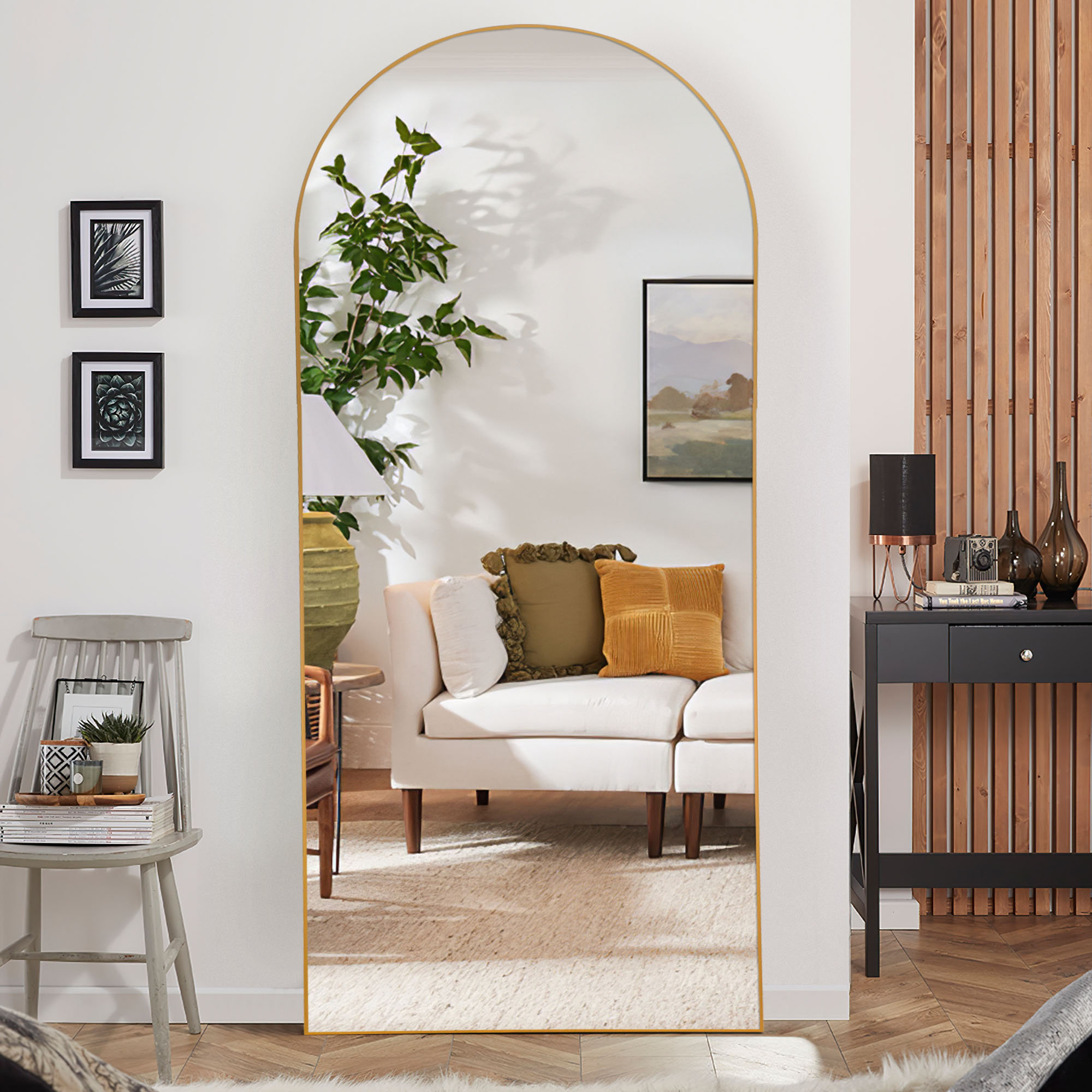 Latitude Run® Large Arch Mirror & Reviews | Wayfair