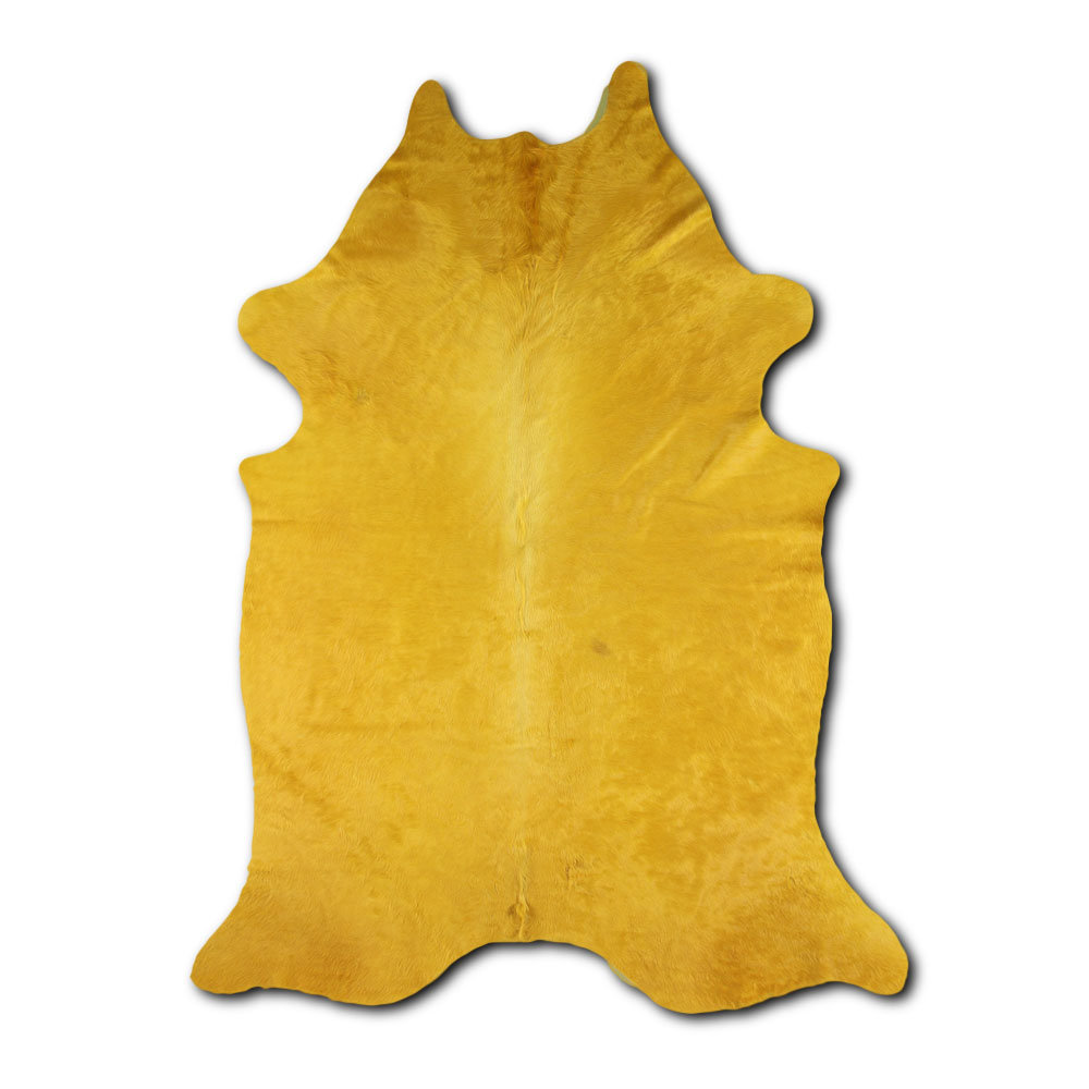 Foundry Select DYED HAIR ON COWHIDE DYED YELLOW 3 - 5 M GRADE A ...