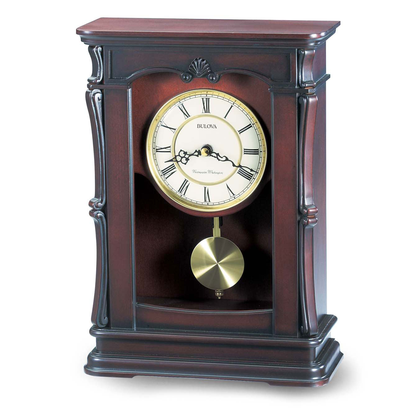 Astoria Grand Traditional Analog Tabletop Clock in Dark Wood & Reviews ...