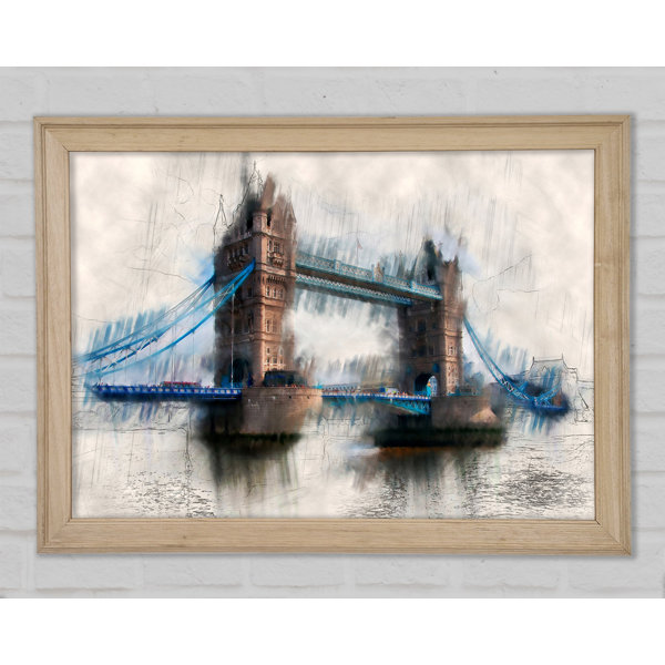 Rosalind Wheeler Tower Bridge Watercolour - Single Picture Frame Print ...