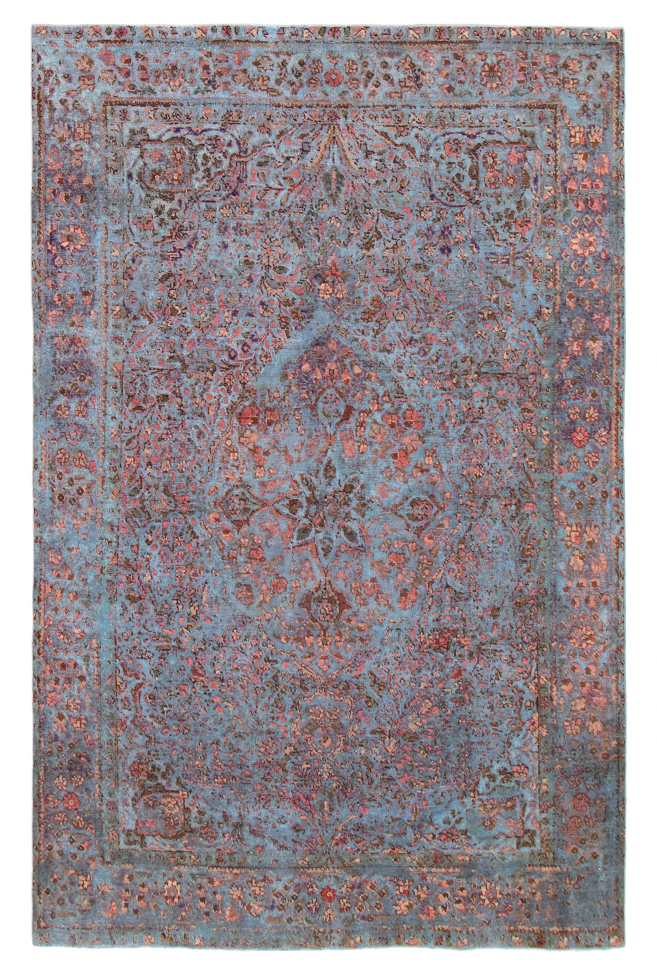 Isabelline Idellia One-of-a-Kind 6'5" X 10'0" 1990s Wool Area Rug Blue ...