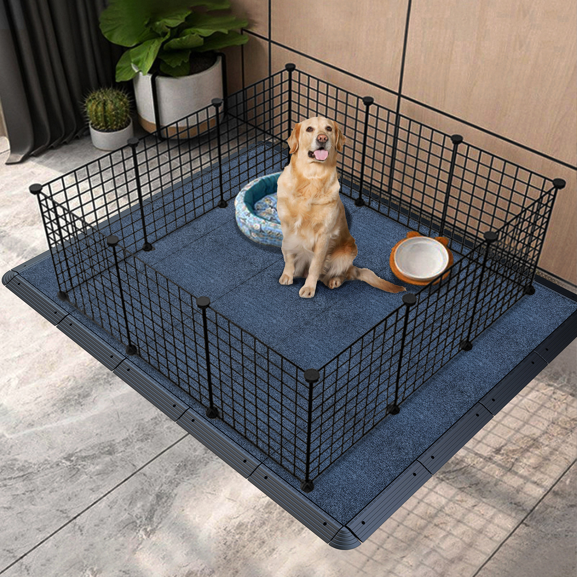 DAPPER DOODLES INC Carpet Floor 12" Patio Deck Tiles, DIY Module ...