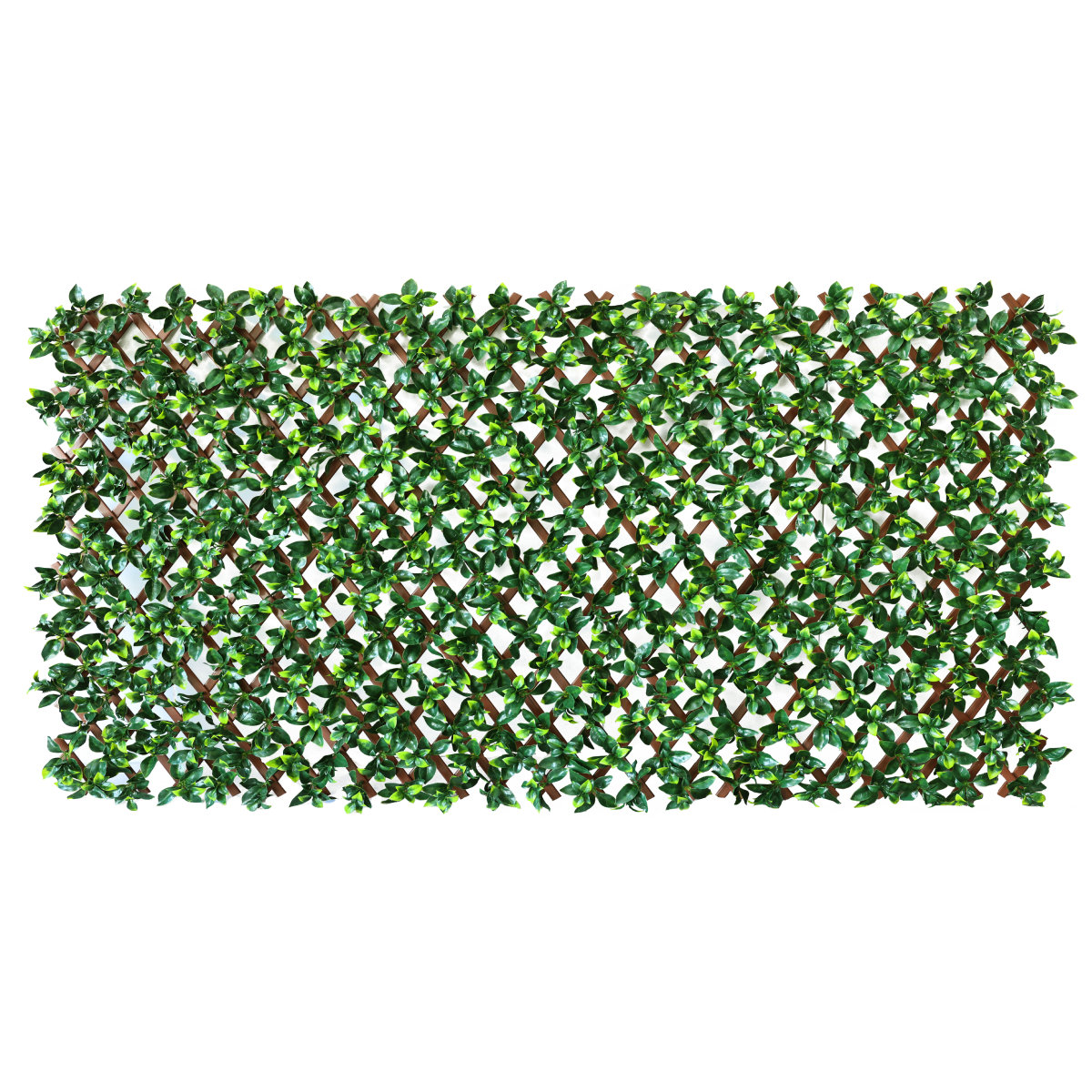 Arlmont & Co. 30" X 98" Expandable Pvc Faux Plant Trellis Lattice ...