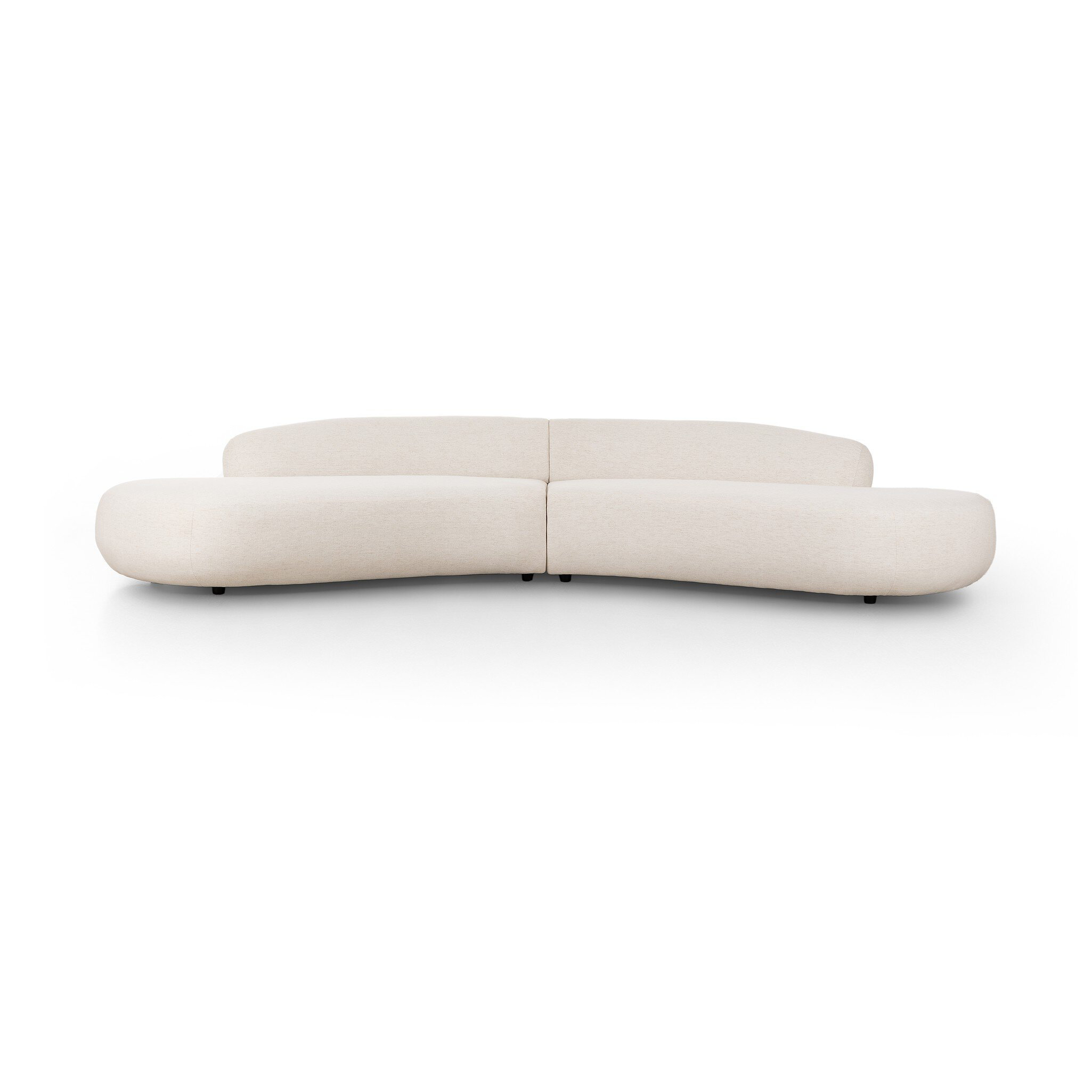 Four Hands Belen Double Chaise-159”-Nomad Snow | Perigold